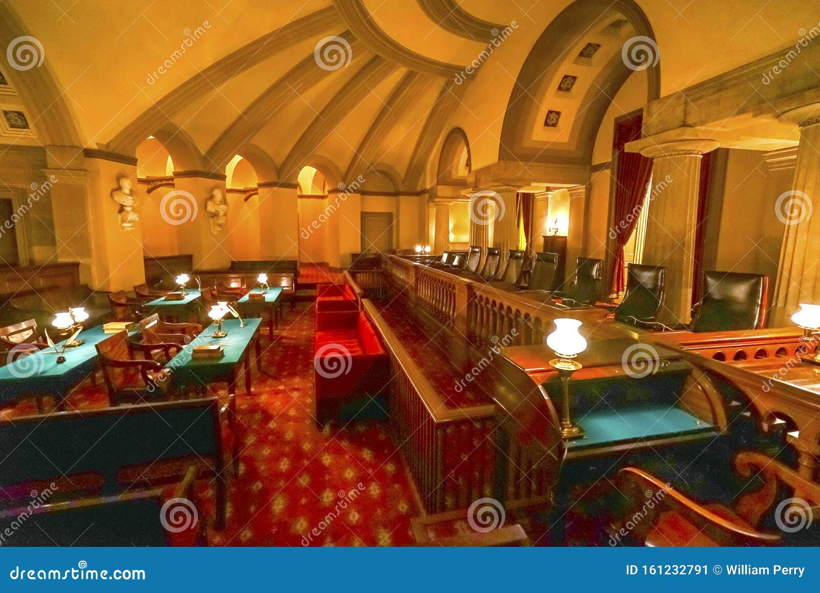 Old Supreme Court Chamber Us Capitol Washington Dc Editorial Photo