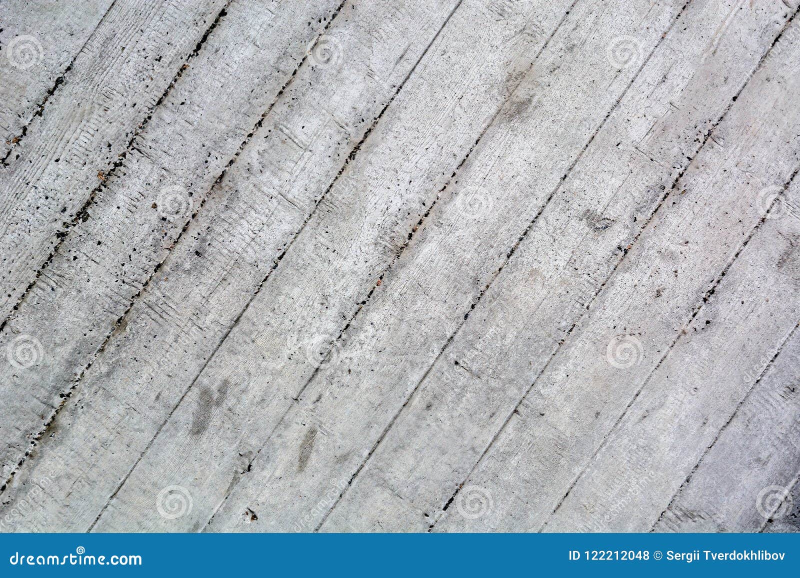 An Old Surface of Concrete with Impressions of Rough Boards. Gray ...