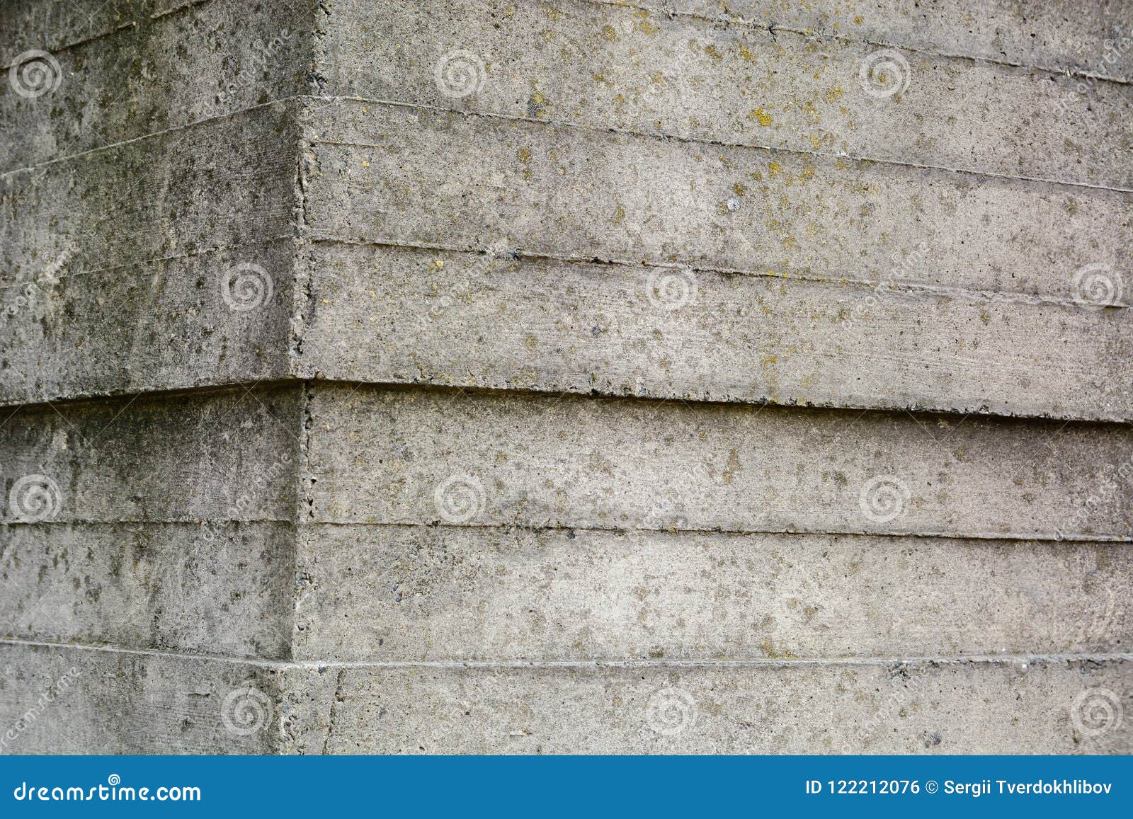 An Old Surface of Concrete with Impressions of Rough Boards. Gray ...