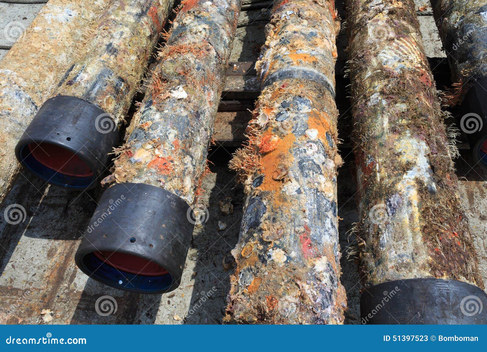 Oil And Gas Surface Casing At Offshore Platform Royalty-Free Stock ...