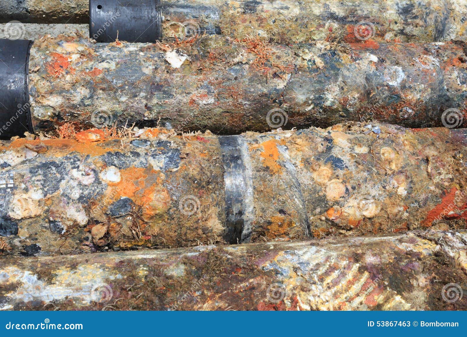 Old Surface Oilfield Casing Just Pulled Out of Hole Stock Image - Image ...