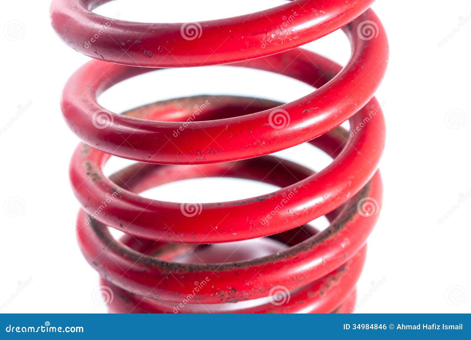 Old Suspension Spring Isolated on White Stock Photo - Image of curve ...