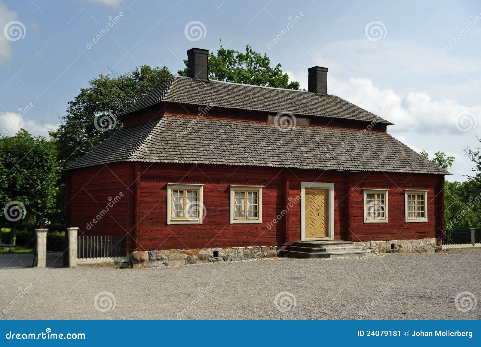 Old Swedish house stock image. Image of roslagen, urban - 24079181