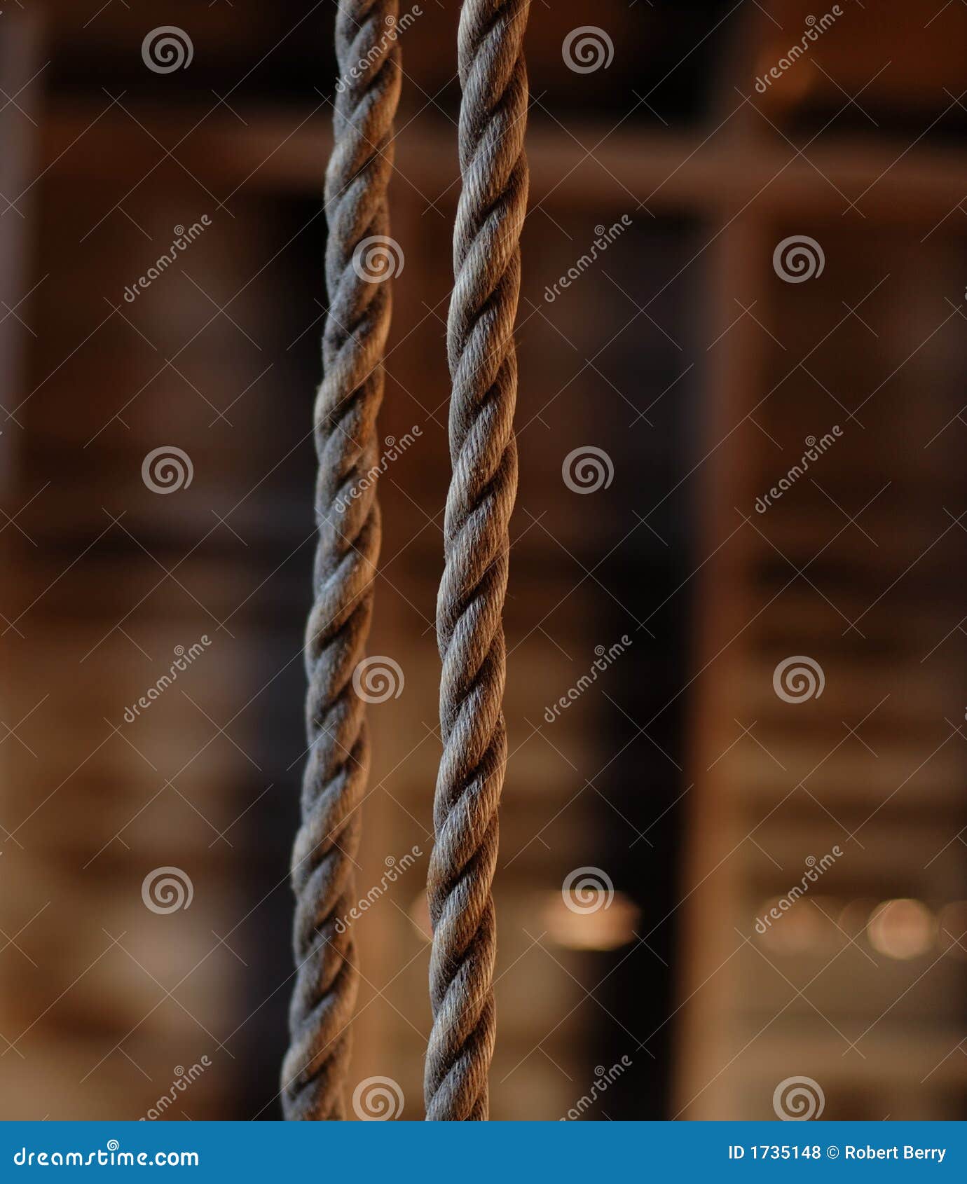 Old swing rope in barn stock photo. Image of spiral, leash - 1735148
