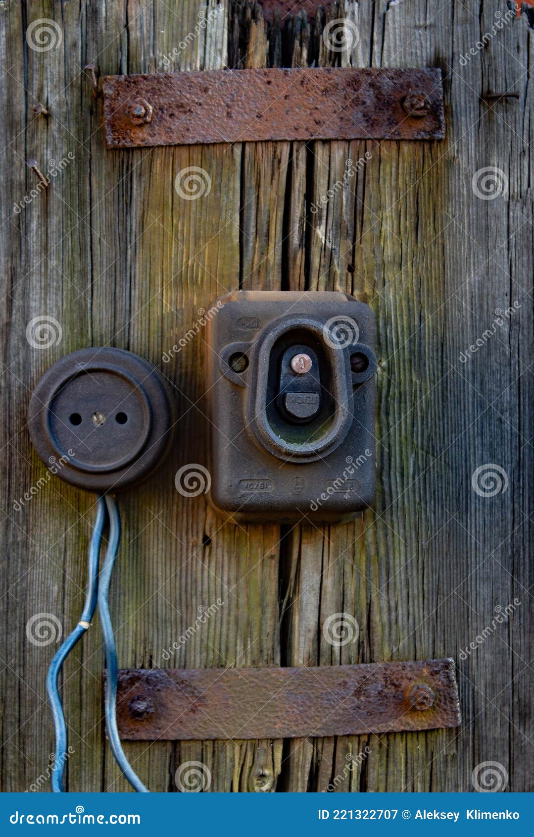 Old switch. stock image. Image of electricity, electric - 221322707