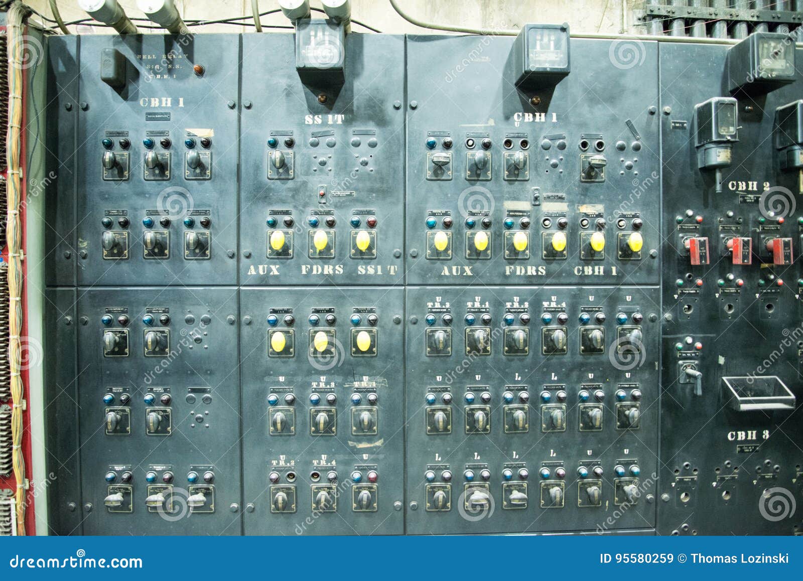 Old switch board stock image. Image of farm, electronic - 95580259