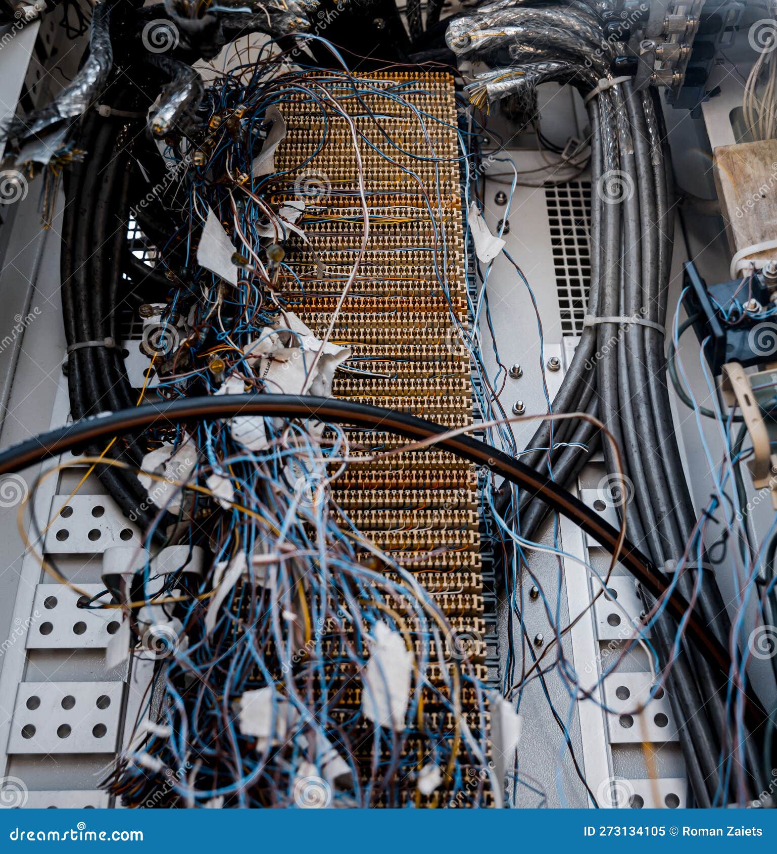 Old Switch Panel of a Very Old Manual Telephone Stock Image - Image of ...