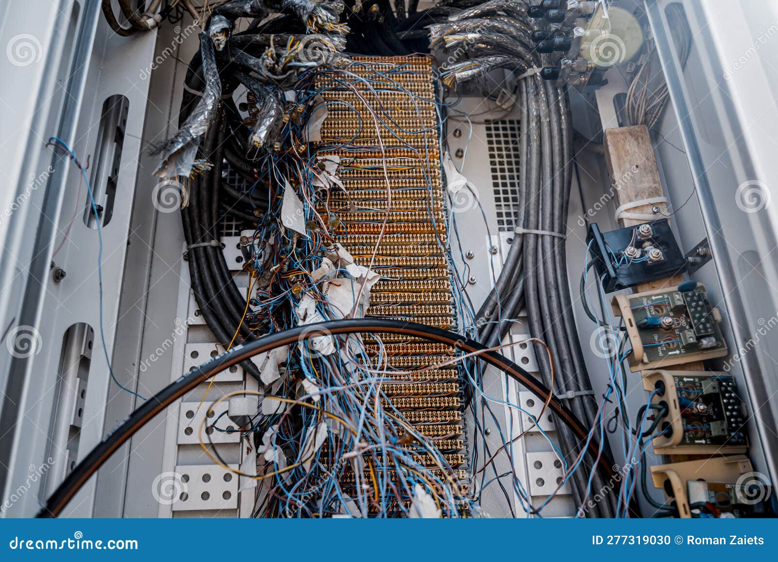 Old Switch Panel of a Very Old Manual Telephone Stock Photo - Image of ...