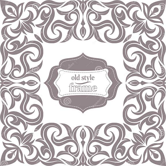 Old syle frame stock vector. Illustration of style, decor - 60090940