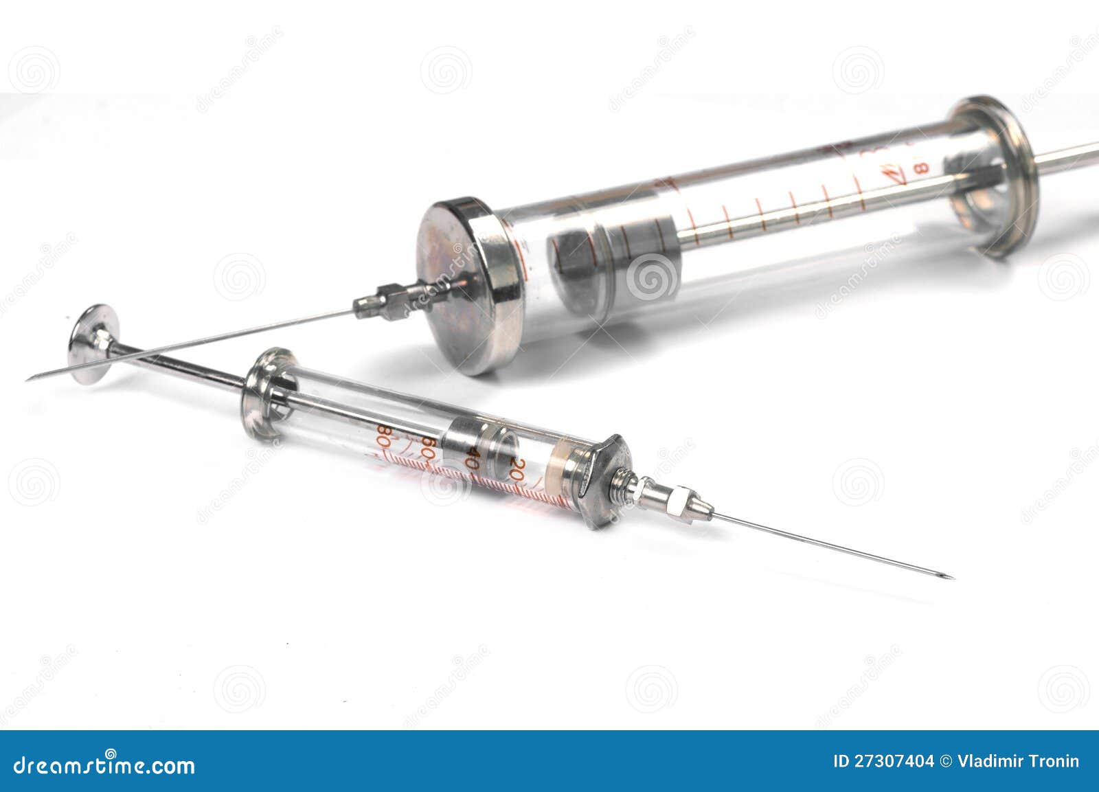 Old syringes stock photo. Image of injector, health, vintage - 27307404