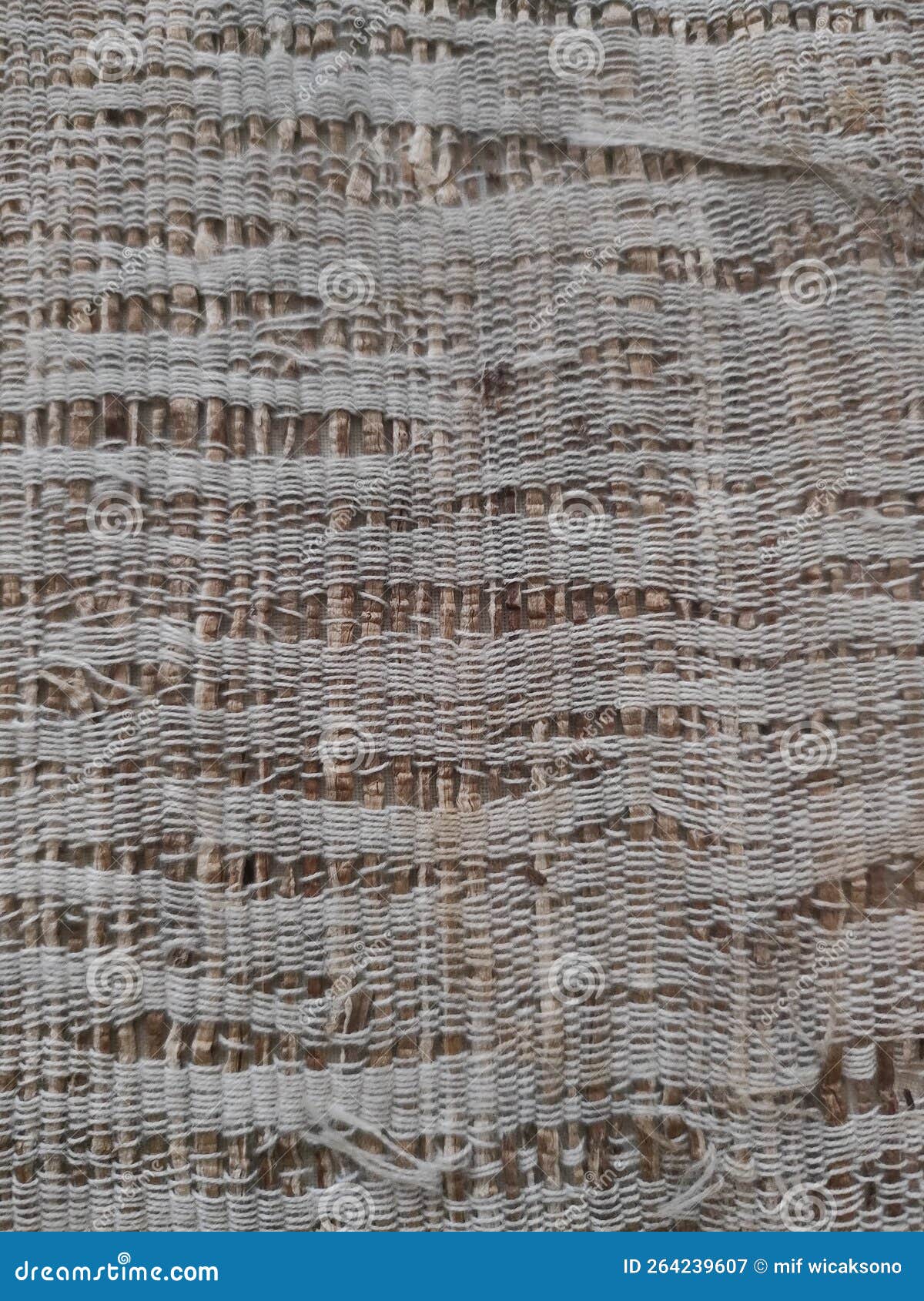 Old Table Mat Made of Woven Bamboo and Looks Very Worn Out Stock Image ...