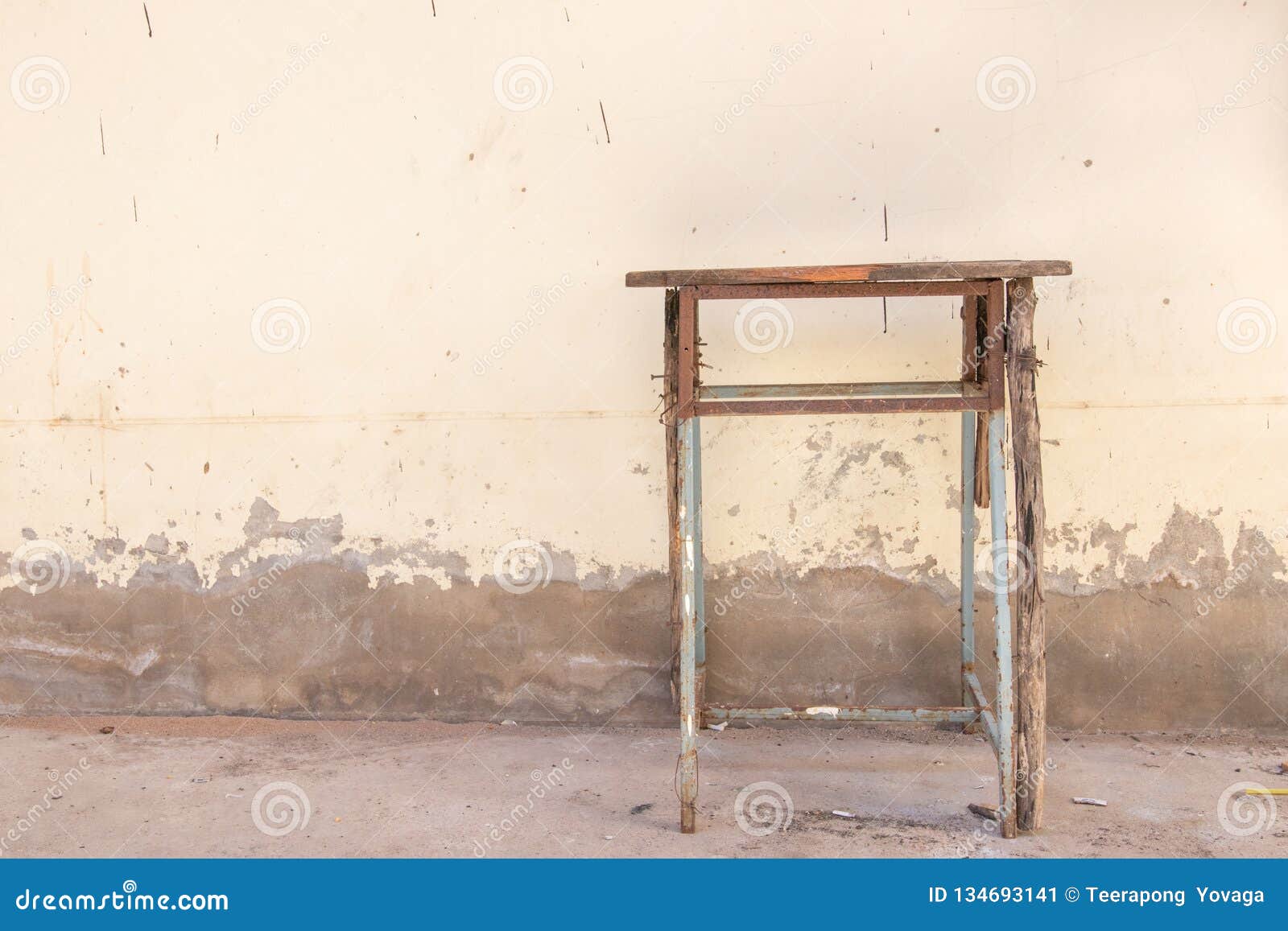The Old table stock image. Image of brow, rustic, tree - 134693141