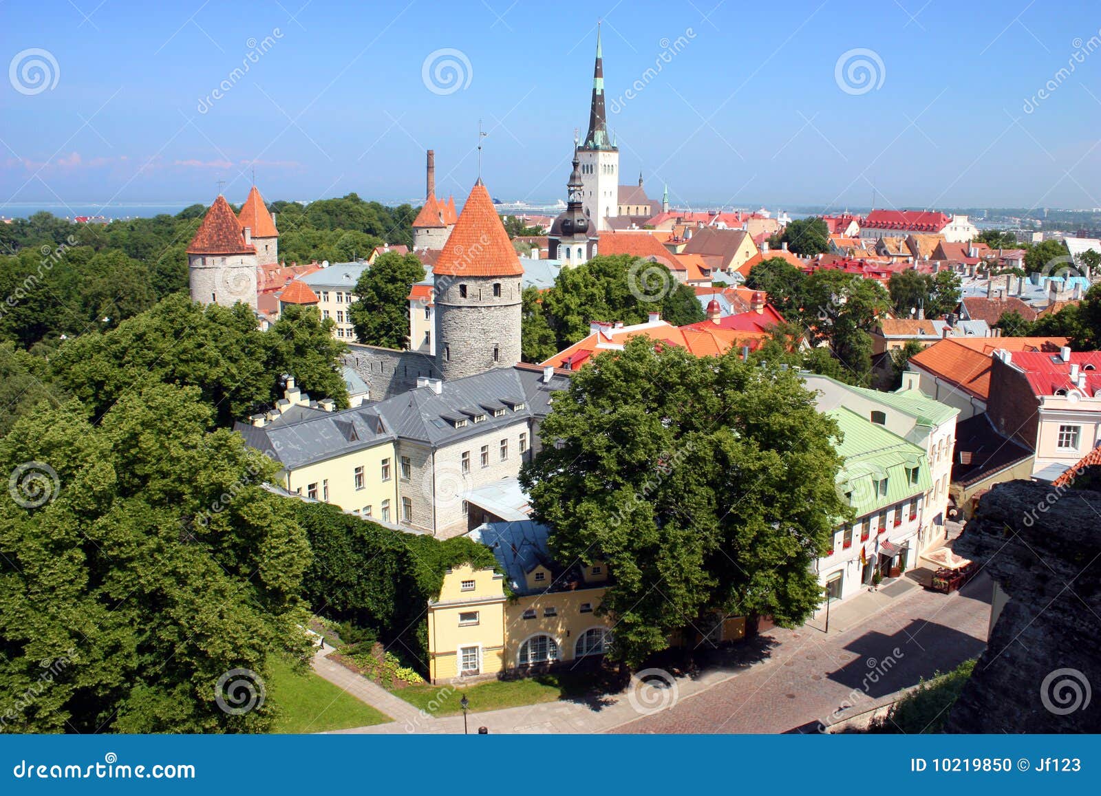 Old Tallinn stock photo. Image of estate, chimney, history - 10219850