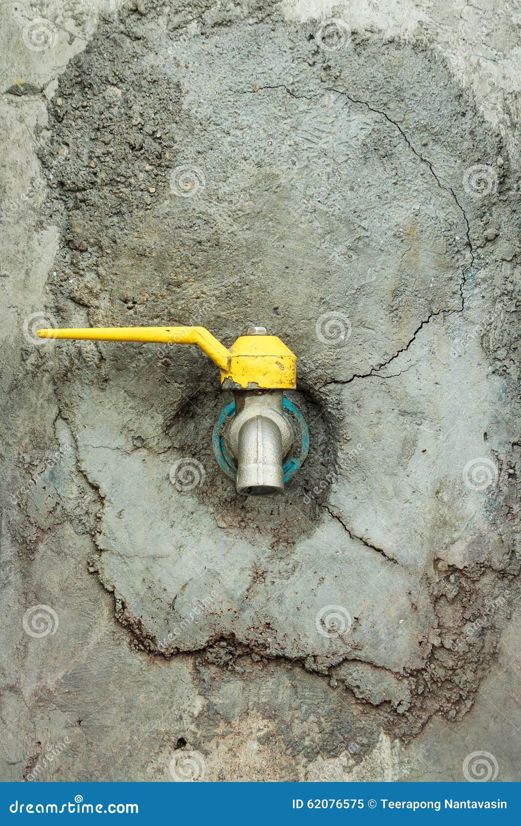 Old tap. stock image. Image of construction, cement, rusty - 62076575