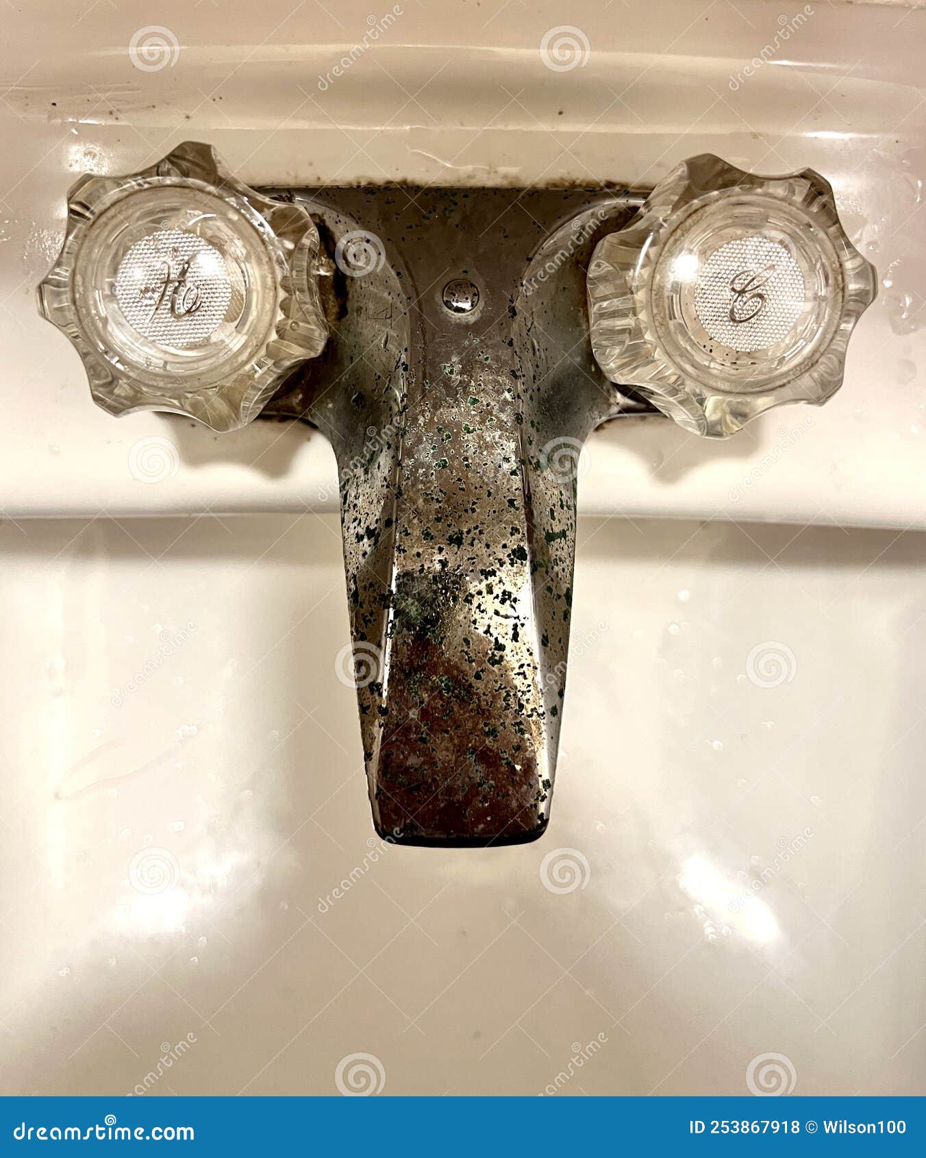 Old Tap stock photo. Image of corrosion, bathroom, cold - 253867918