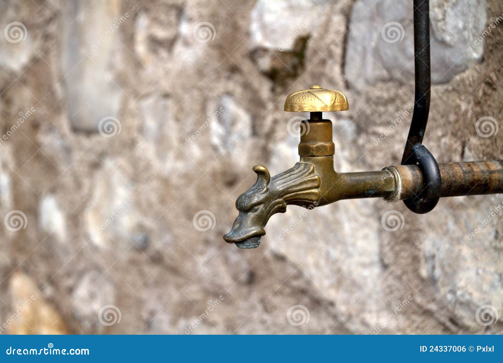 Old tap of a fountain stock photo. Image of fountain - 24337006