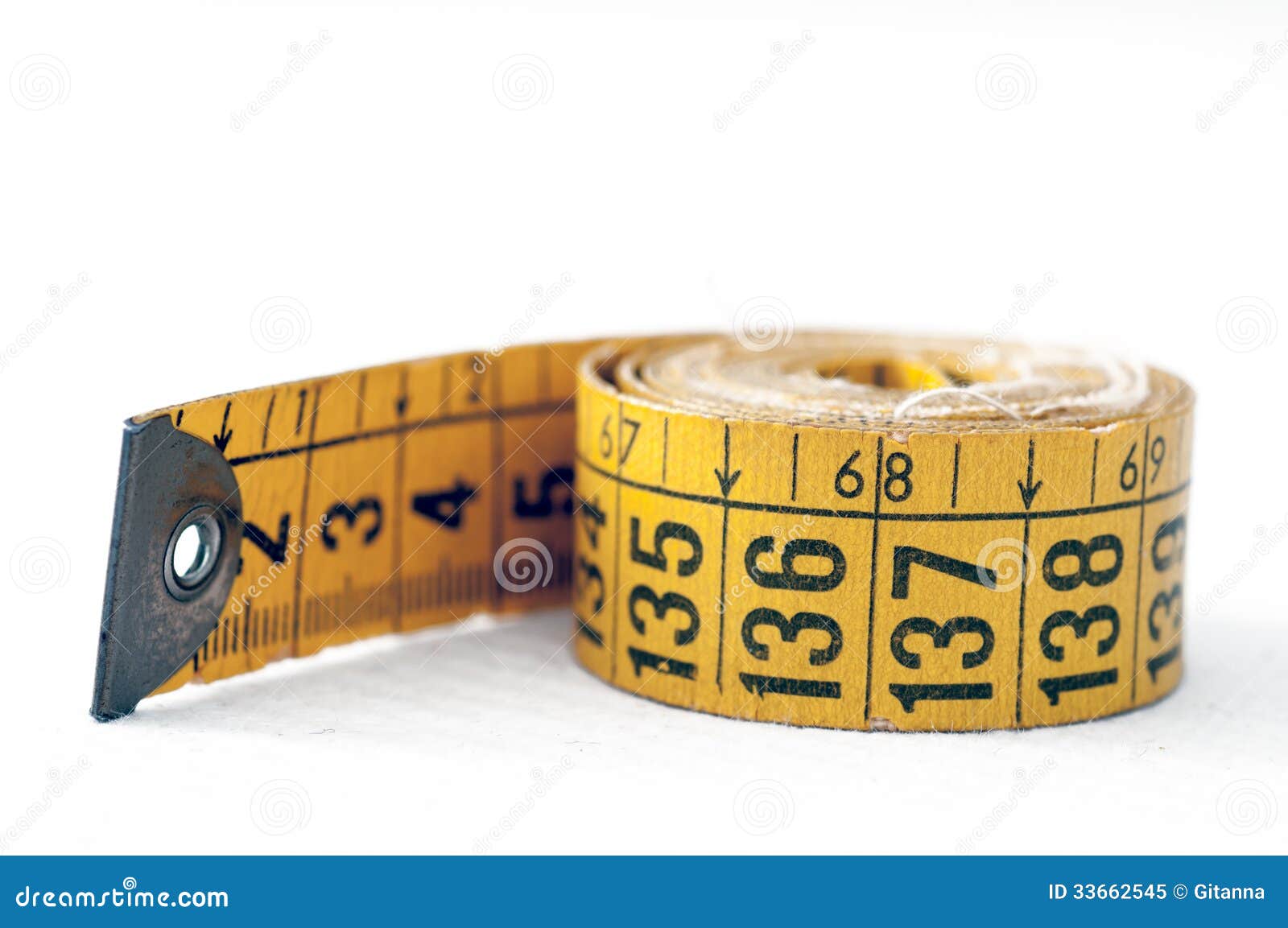 Old tape measure tailoring stock image. Image of spiral - 33662545