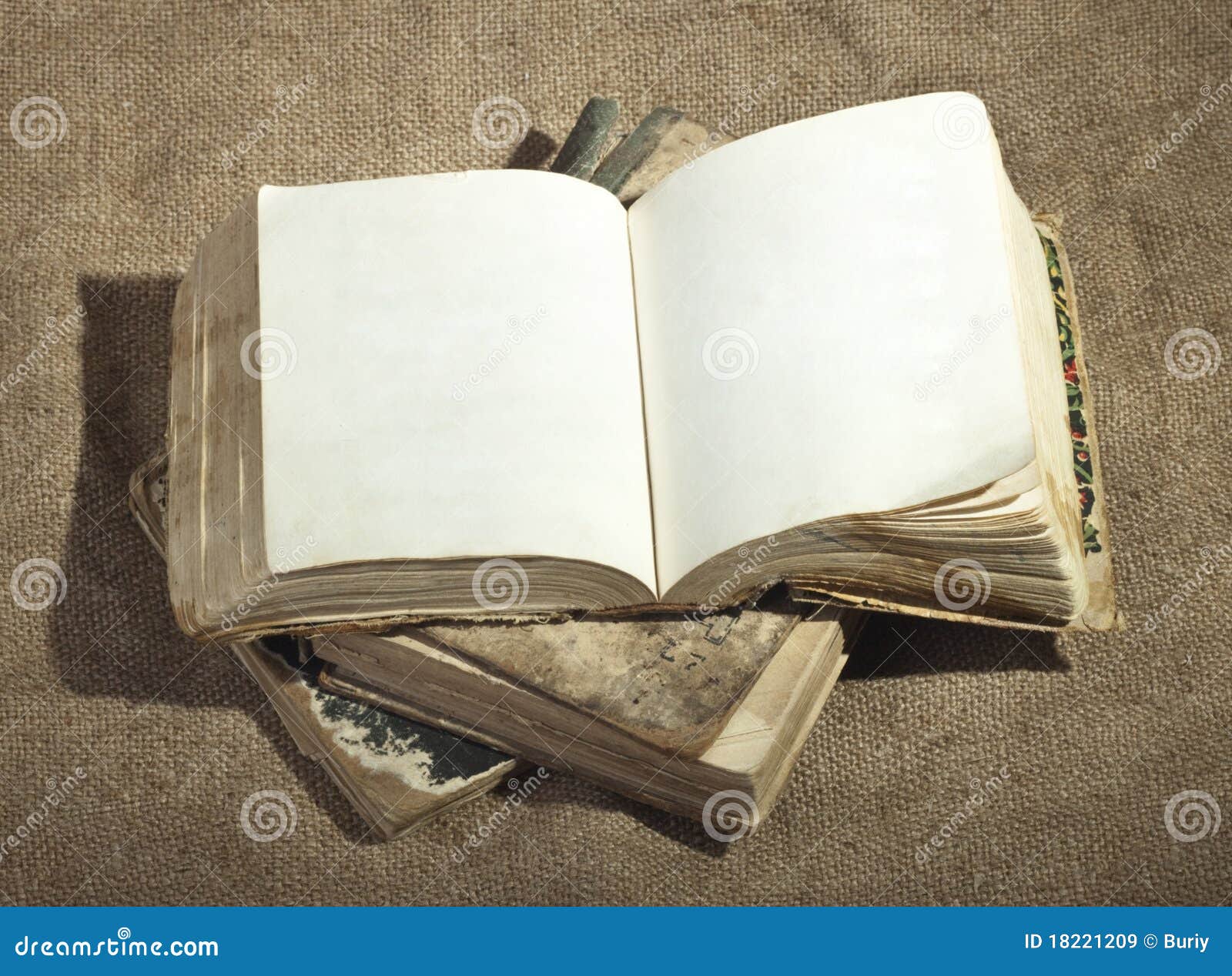 Old tattered book stock image. Image of brown, historic - 18221209