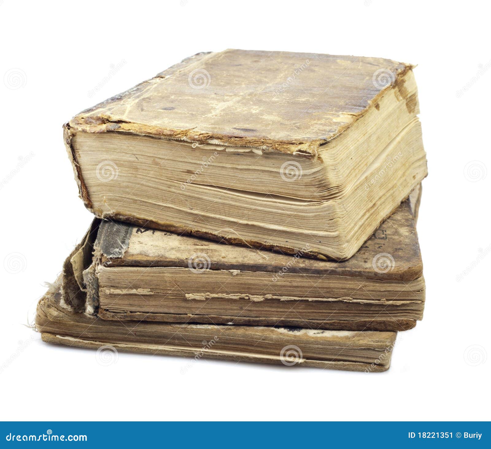 Old tattered book stock image. Image of history, book - 18221351