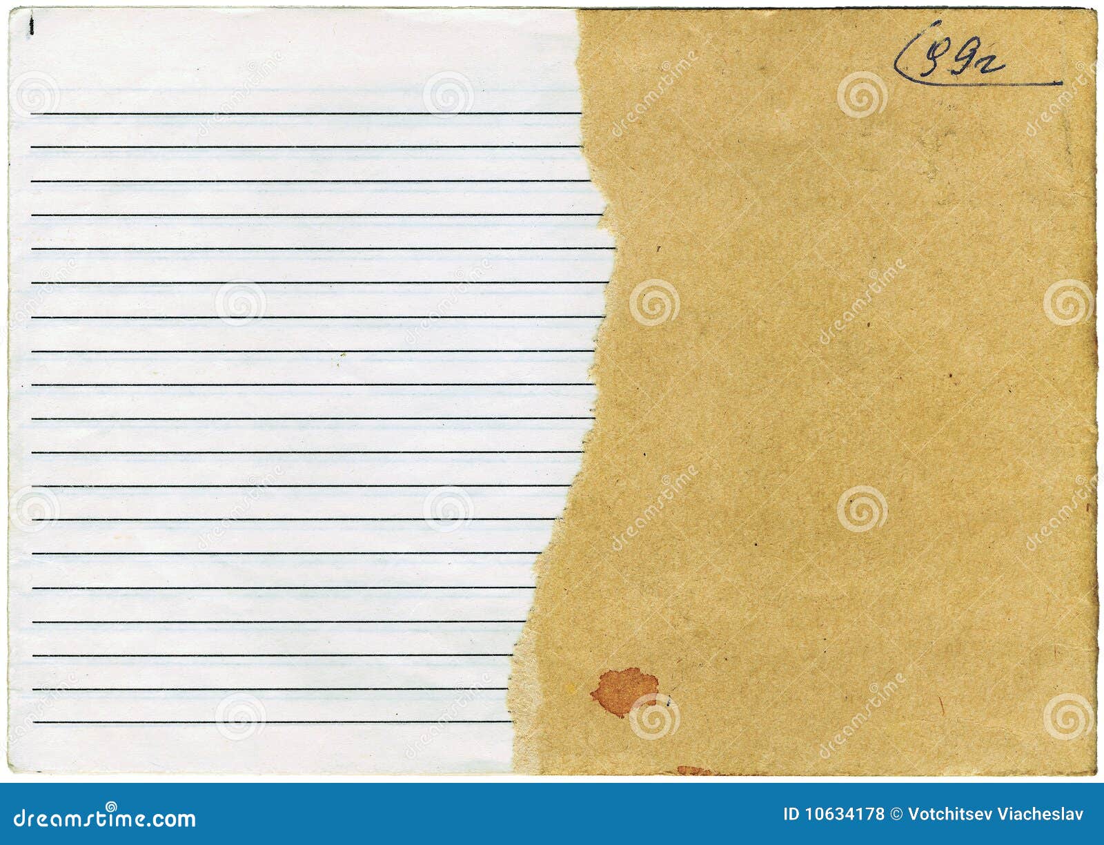 Old tattered notebook stock photo. Image of canvas, color - 10634178