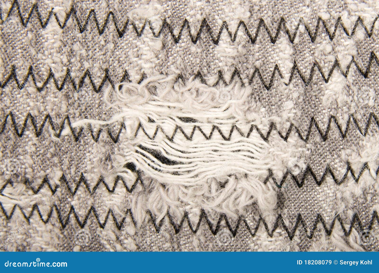 Old, Tattered and Stitched Material Stock Image - Image of close, woven ...