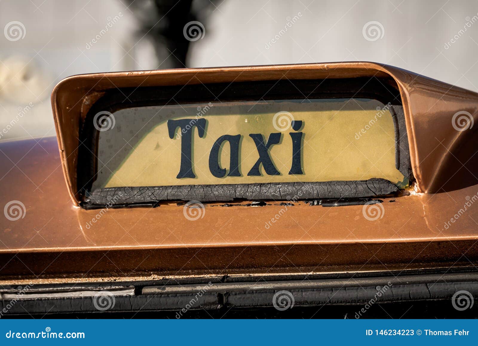 Old TAXI sign stock image. Image of europe, color, sign - 146234223