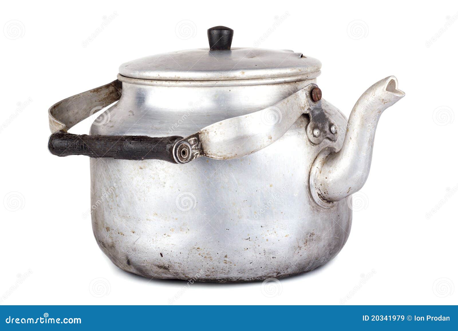 Old tea pot stock image. Image of silver, metallic, objects - 20341979