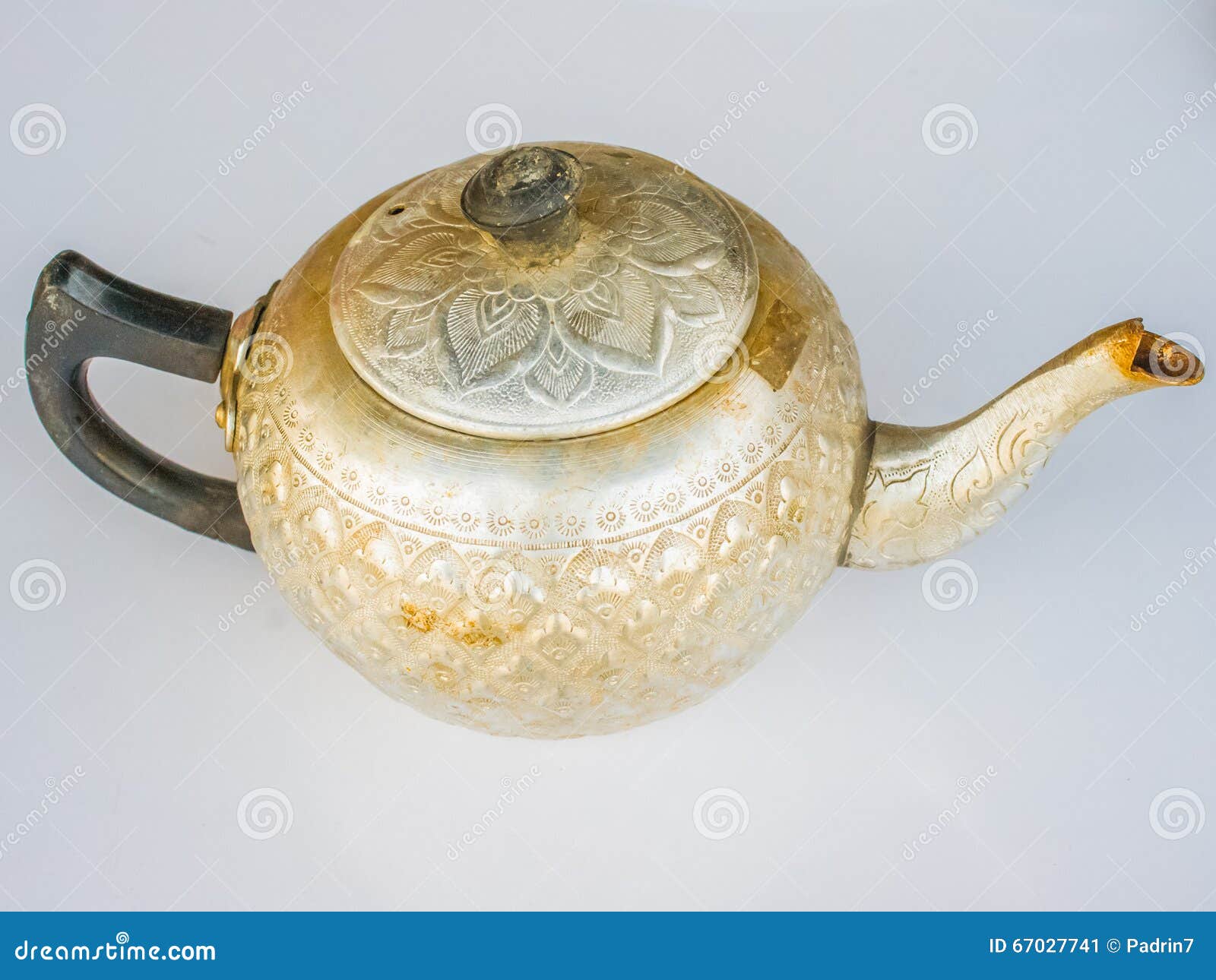Old tea pot stock image. Image of kettle, reflections - 67027741