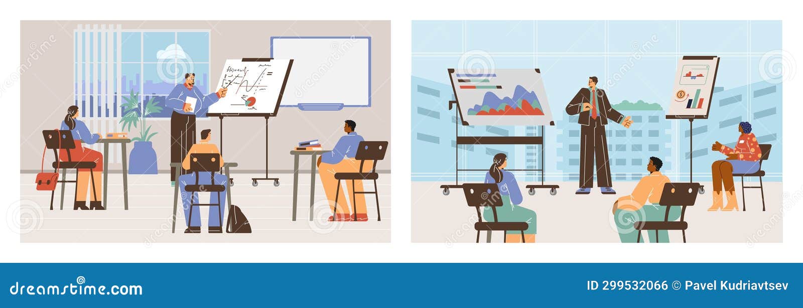Old Teacher Explaining Graphs and Formulas in Audience, Man Presenting ...