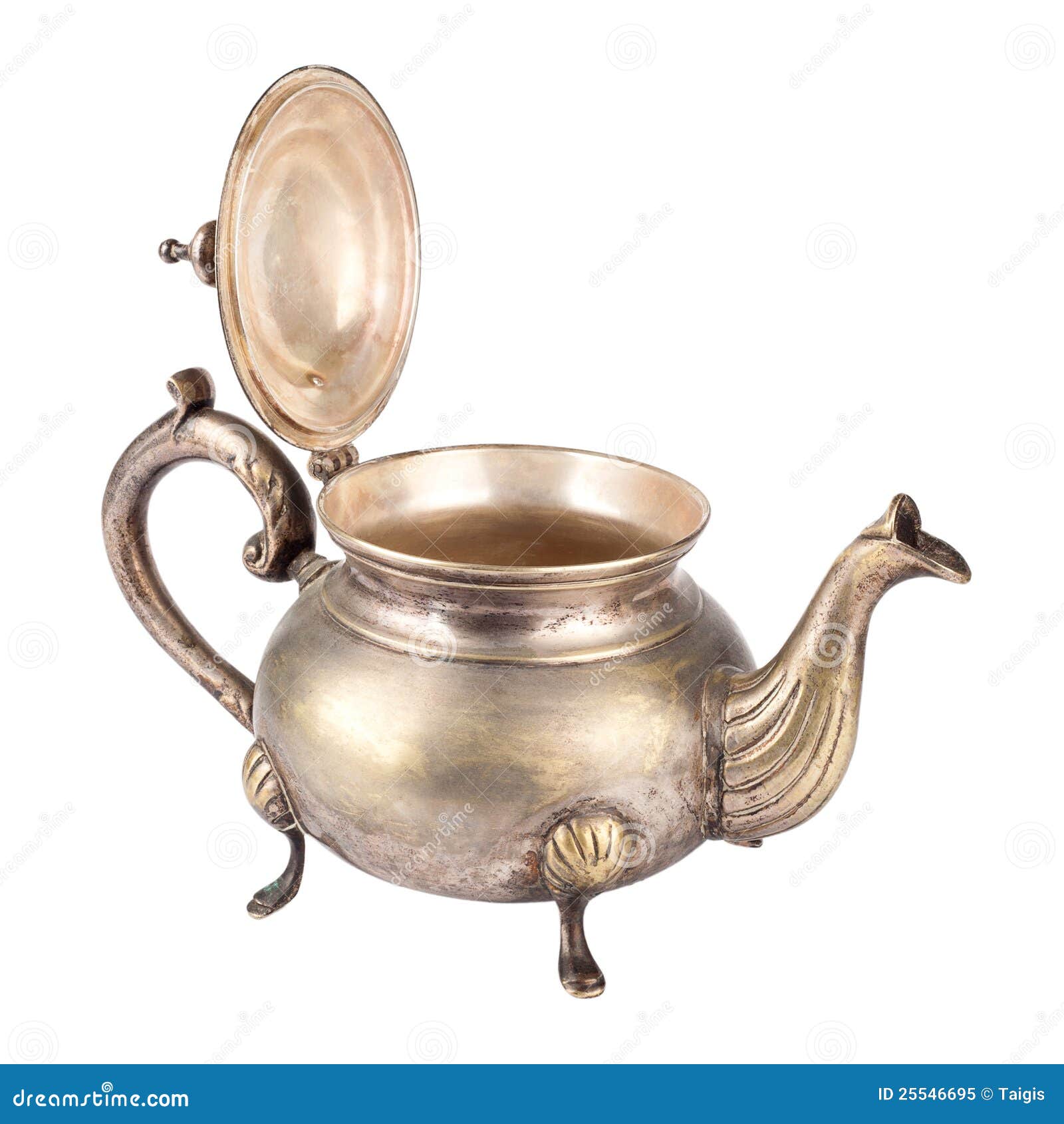 Old teapot stock image. Image of isolated, beverage, kettle - 25546695