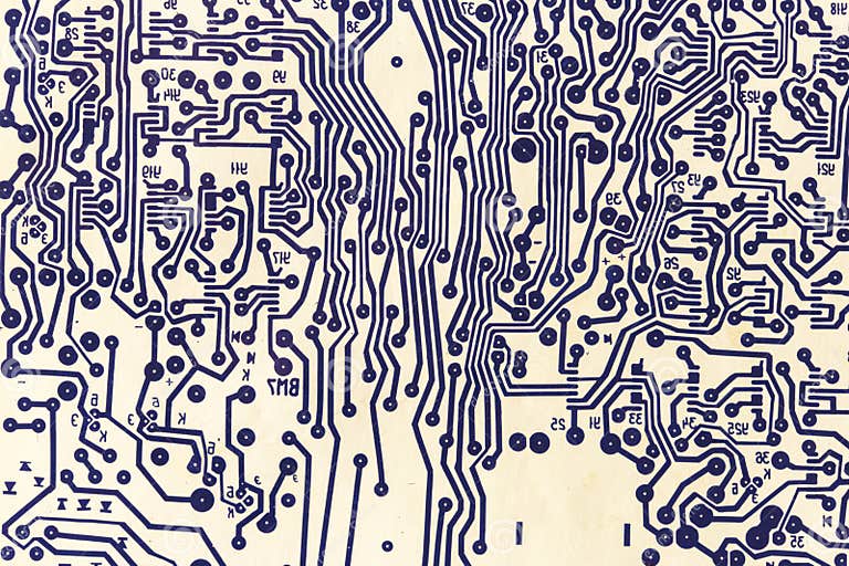Old Technical Drawing As Pattern. Stock Illustration - Illustration of ...
