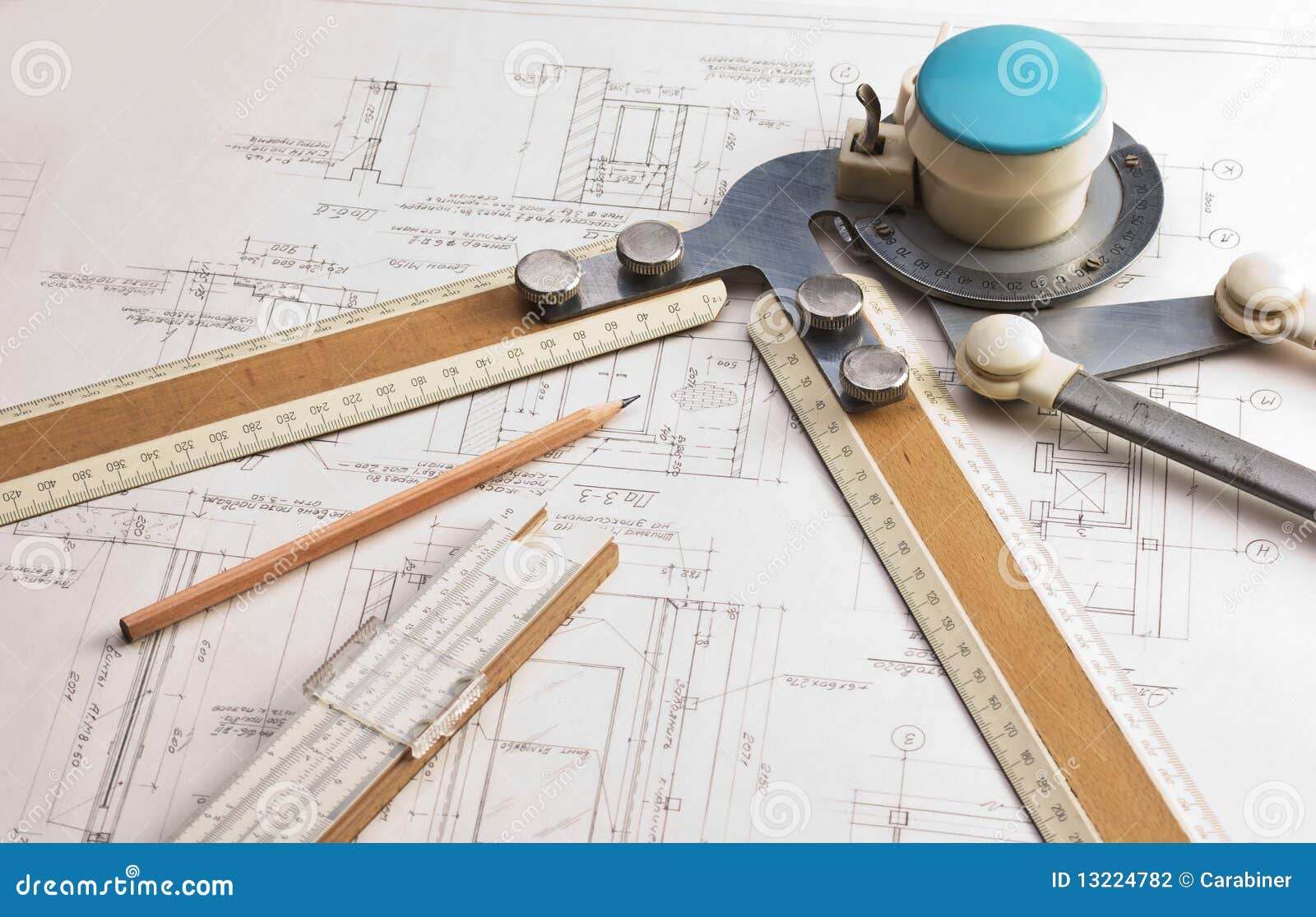 Old technical drawings stock photo. Image of contractor - 13224782
