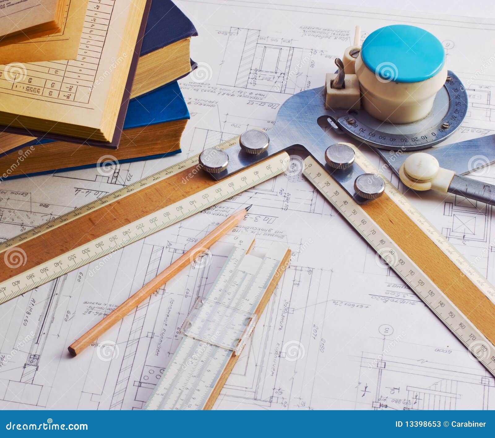 Old technical drawings stock image. Image of engineering - 13398653