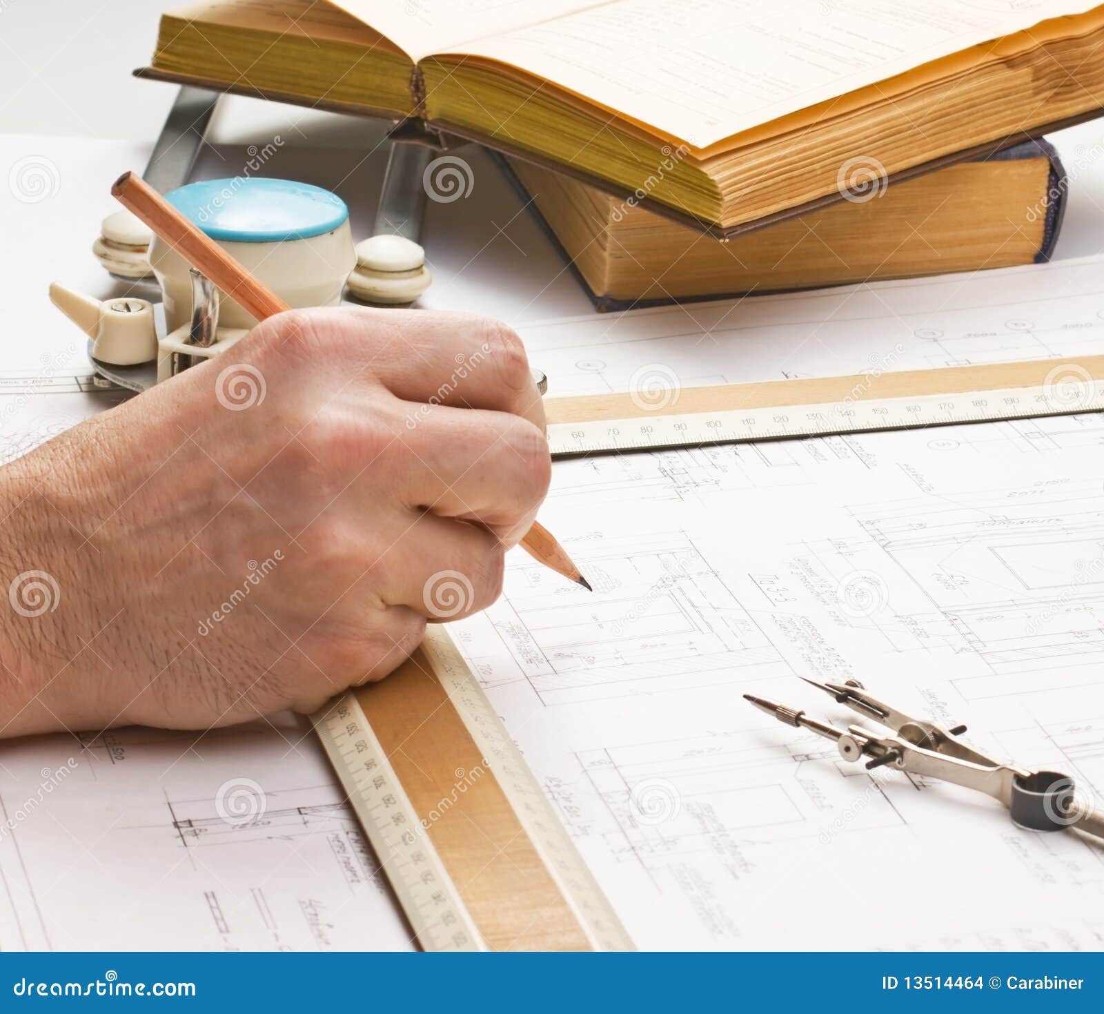 Old technical drawings stock photo. Image of line, mechanical - 13514464