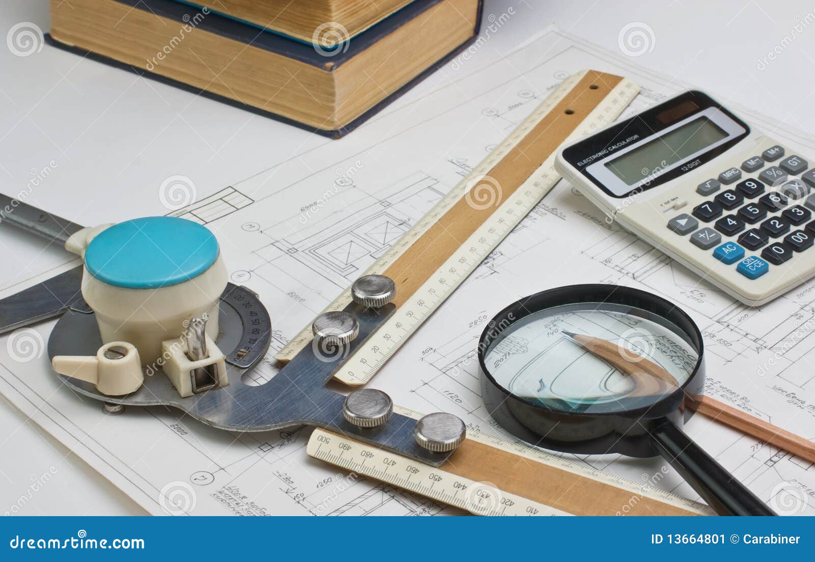 Old technical drawings stock image. Image of engineering - 13664801