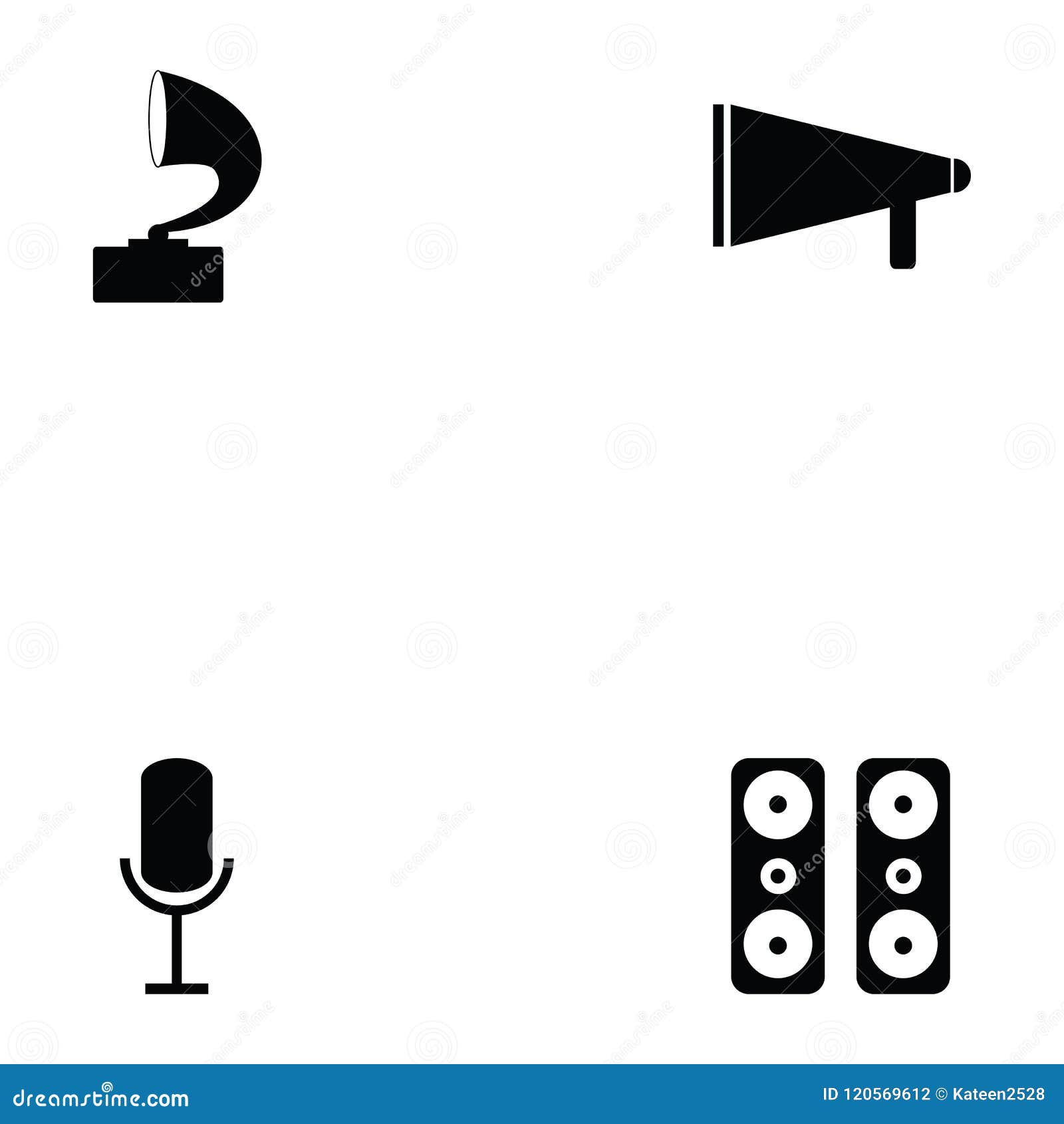 Old technology icon set stock vector. Illustration of technology ...