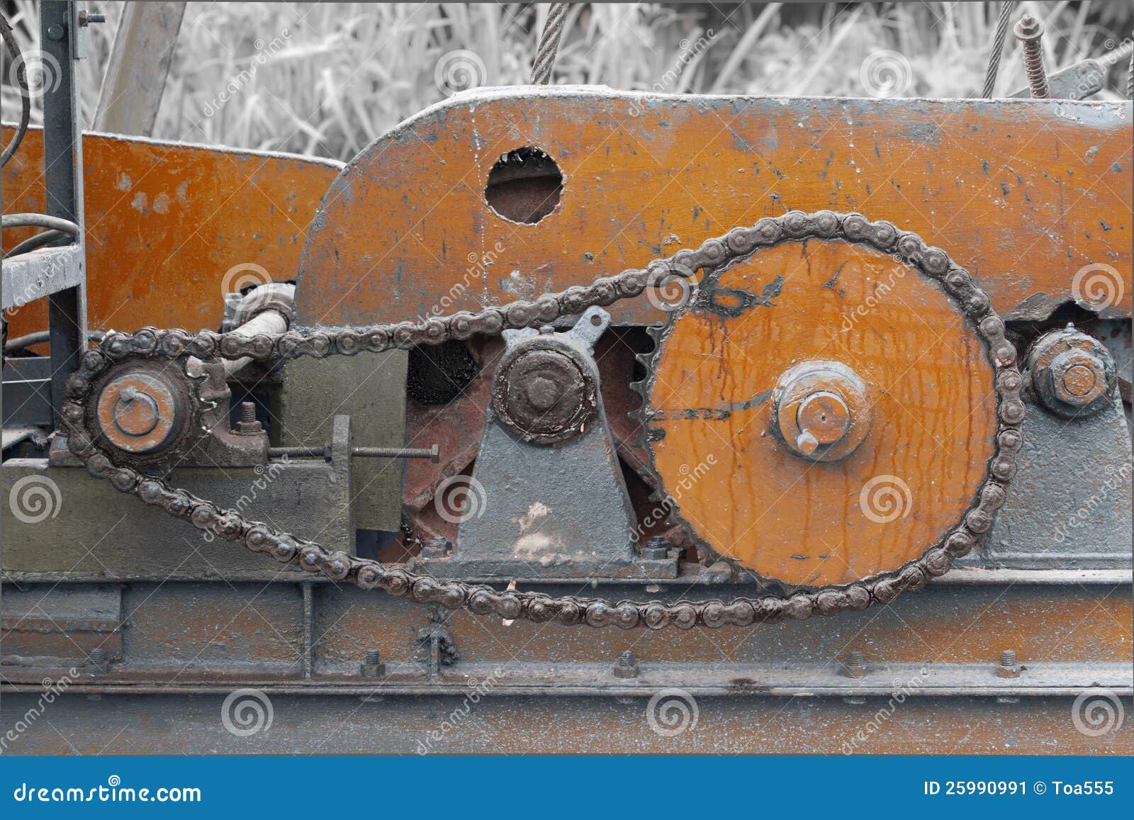 Old technology machine stock image. Image of metallic - 25990991