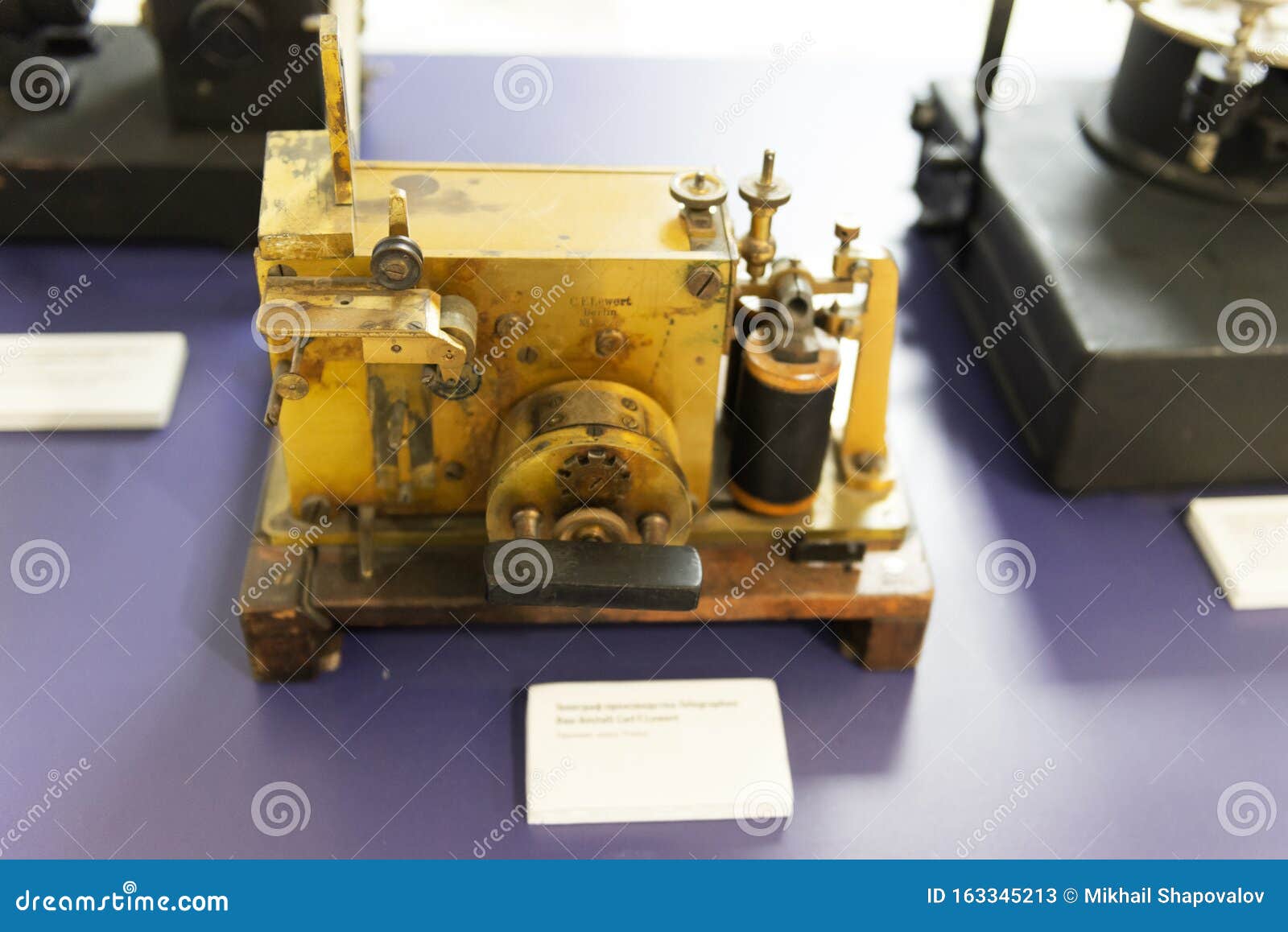 An old Telegraph machine editorial stock photo. Image of band - 163345213
