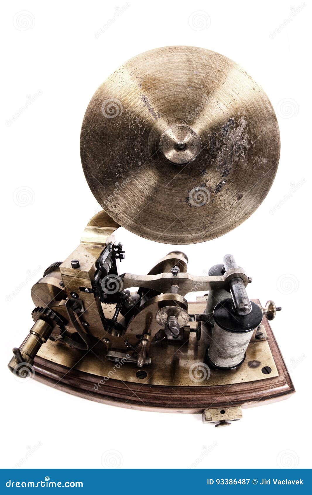 Old telegraph machine stock image. Image of marconi, electronics - 93386487