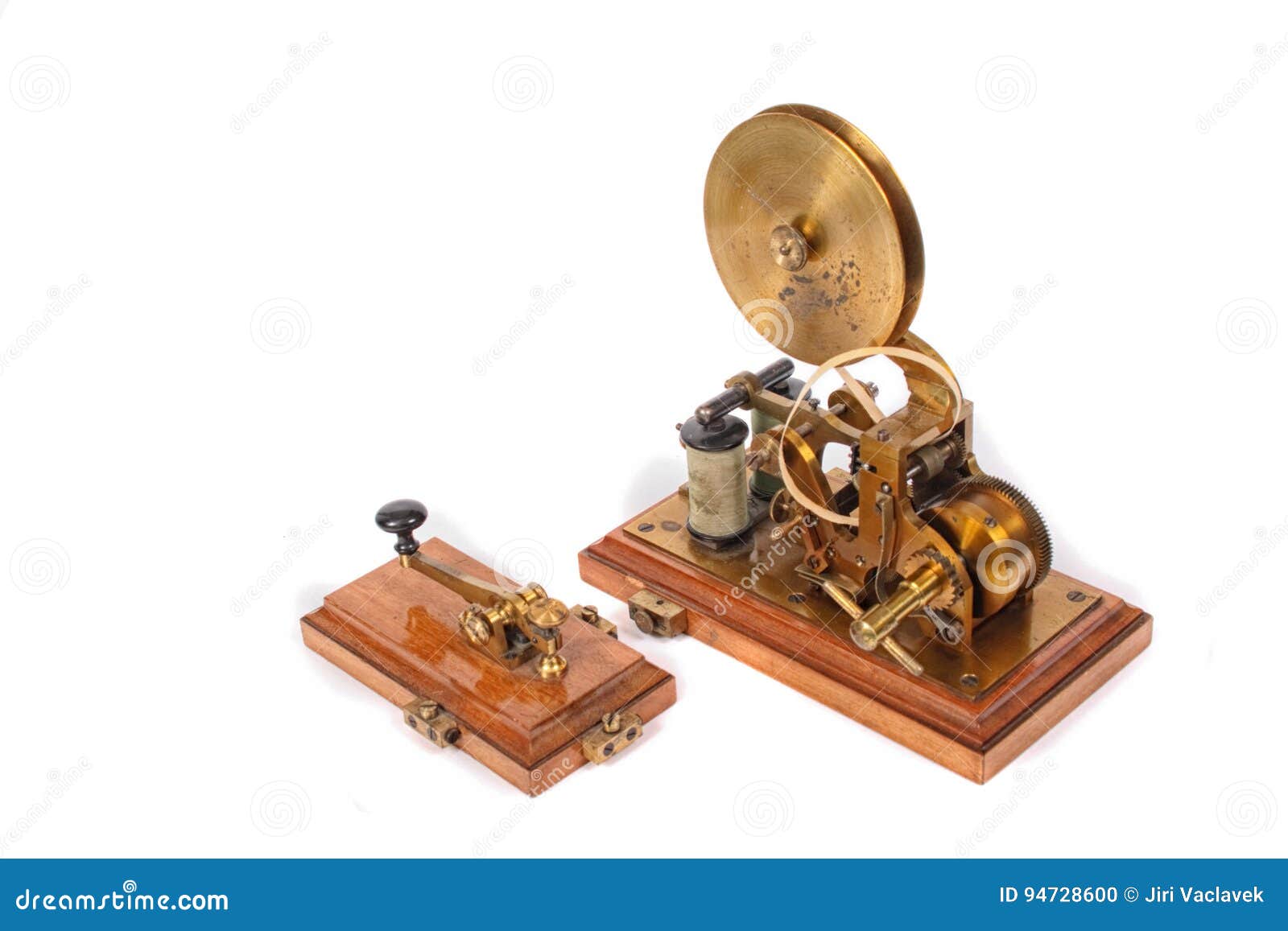Old telegraph machine stock photo. Image of isolated - 94728600