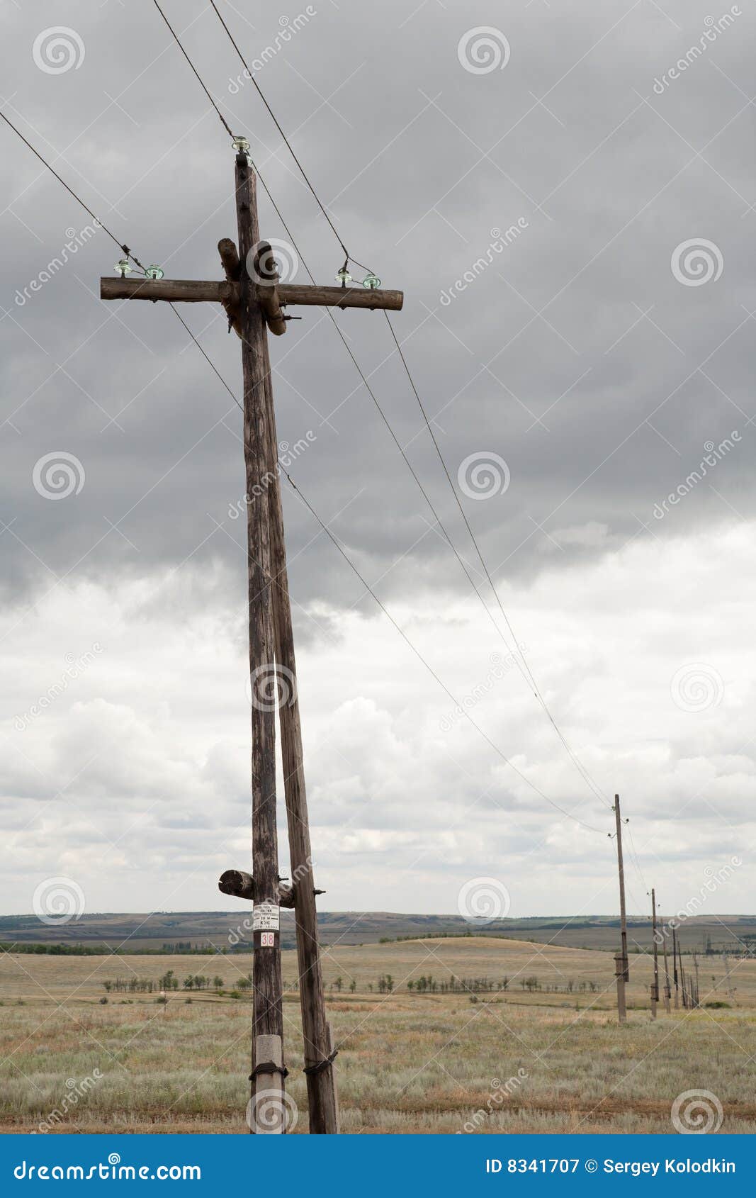 Old Telegraph Poles Royalty Free Stock Photography - Image: 8341707