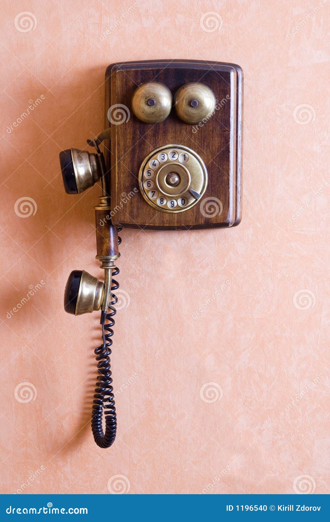 Old telephone stock photo. Image of communications, green - 1196540