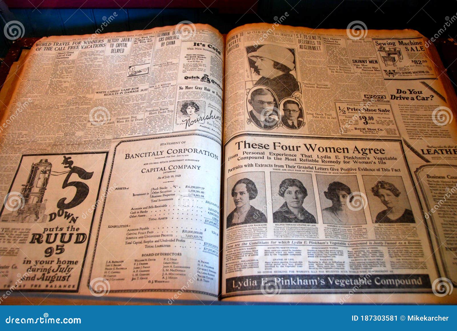 Old telephone directory editorial photo. Image of book - 187303581