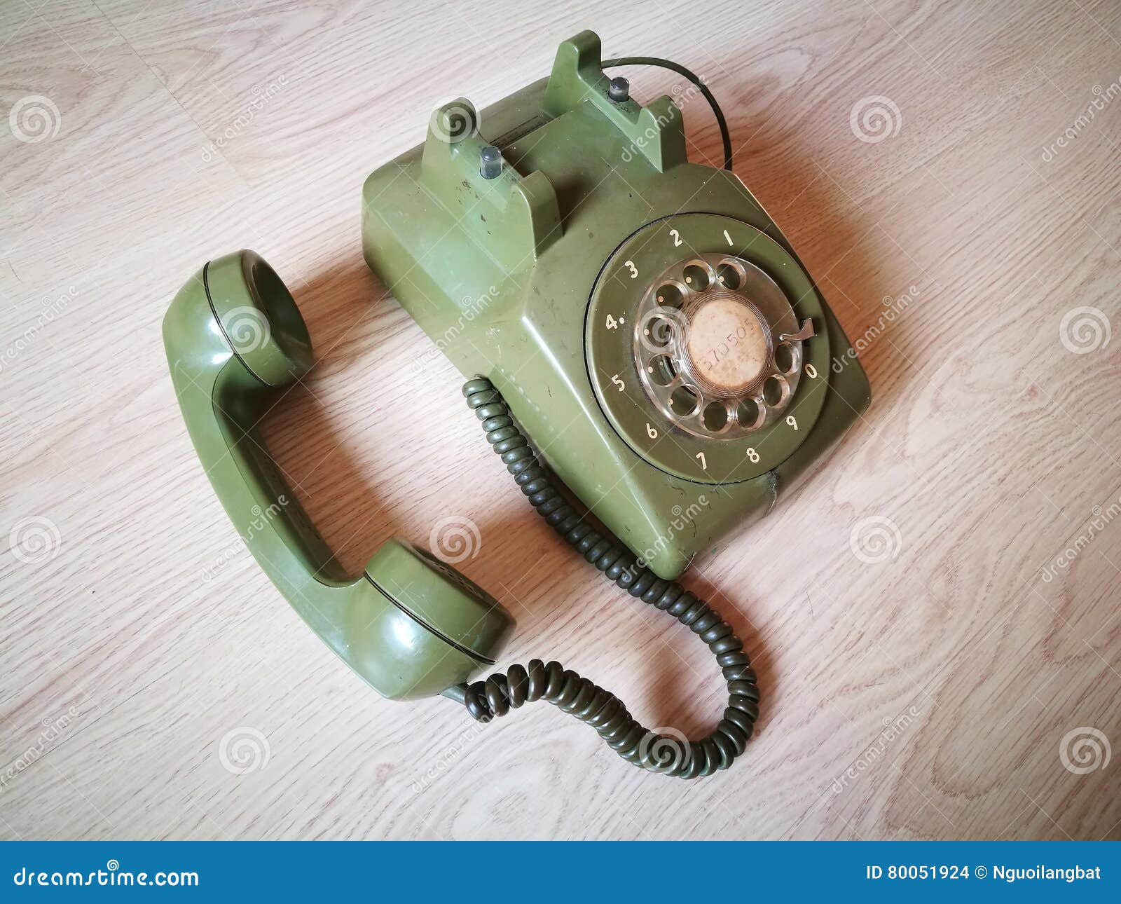 Old Telephone with Dust and Scratches Stock Photo - Image of pastel ...
