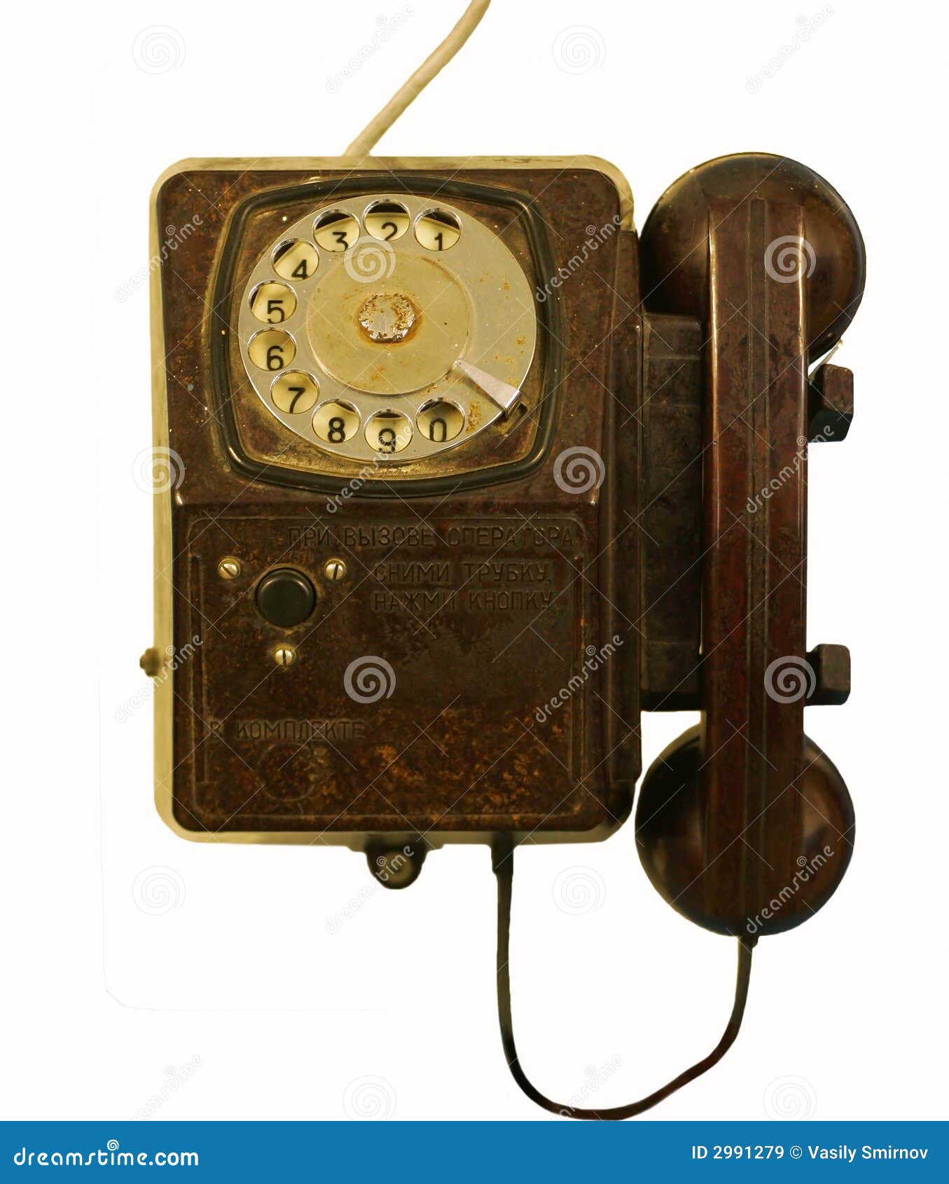 Old telephone set stock image. Image of communications - 2991279