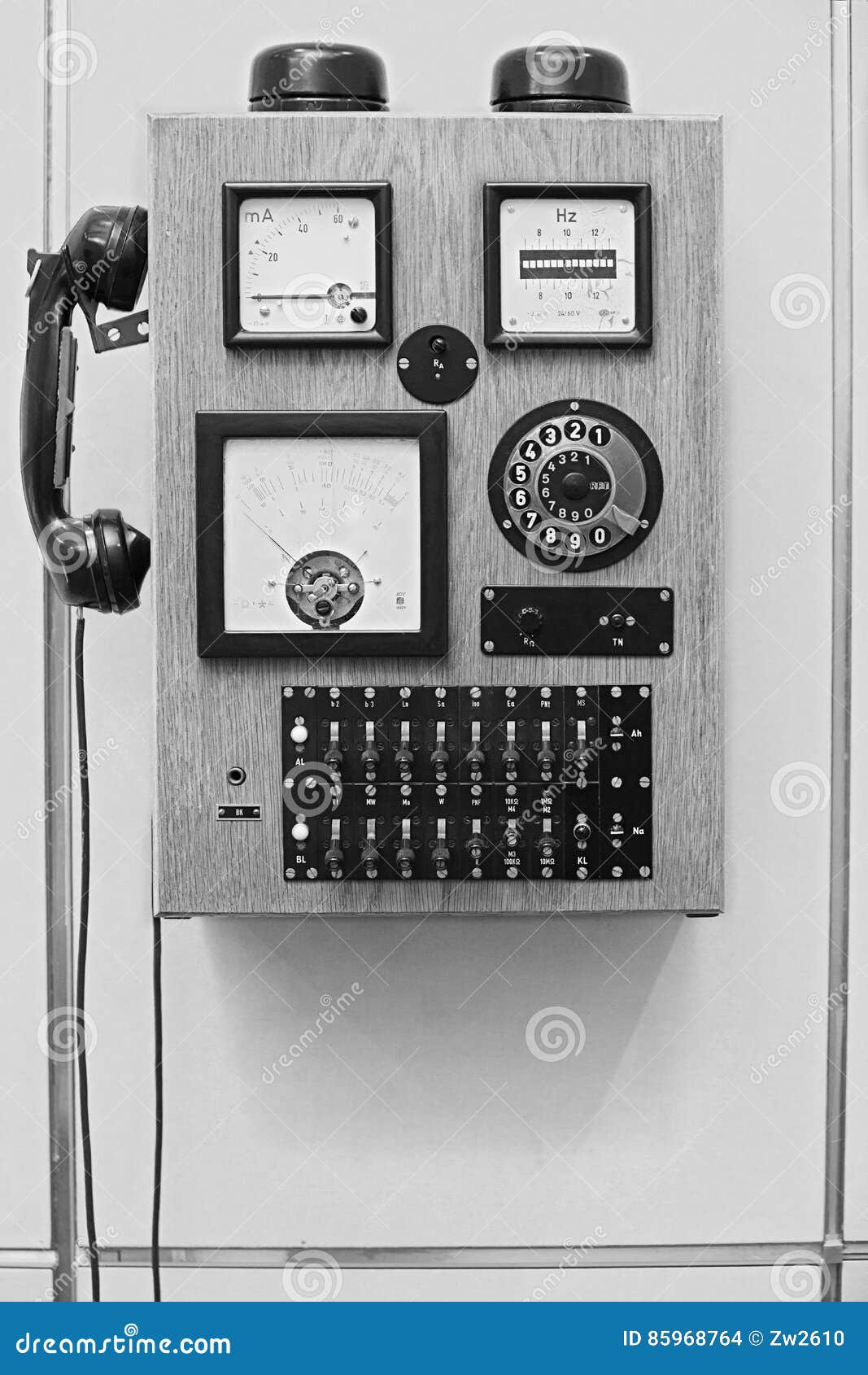 An old telephone set stock photo. Image of collections - 85968764