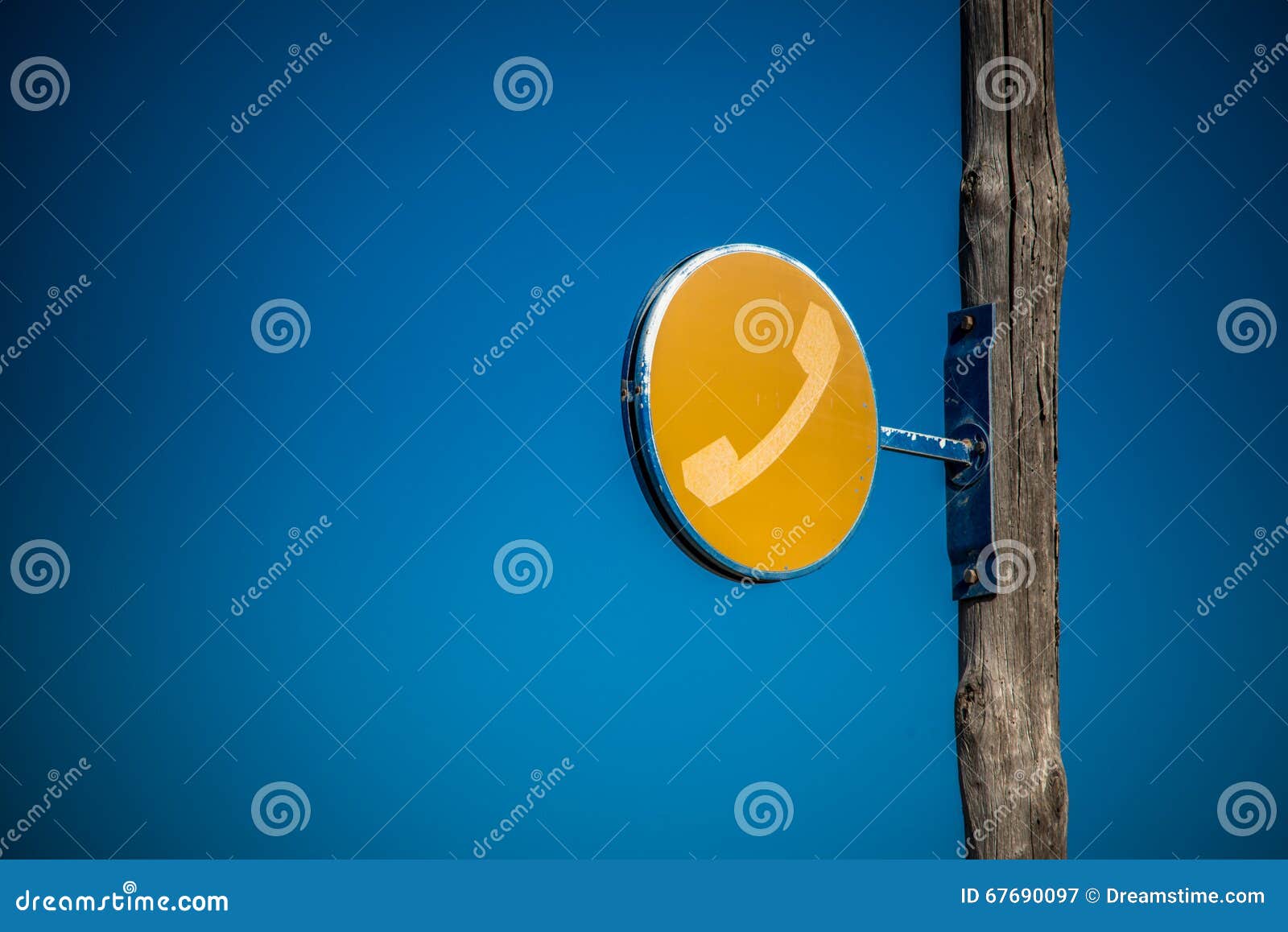 Old telephone sign stock image. Image of telephone, phone - 67690097