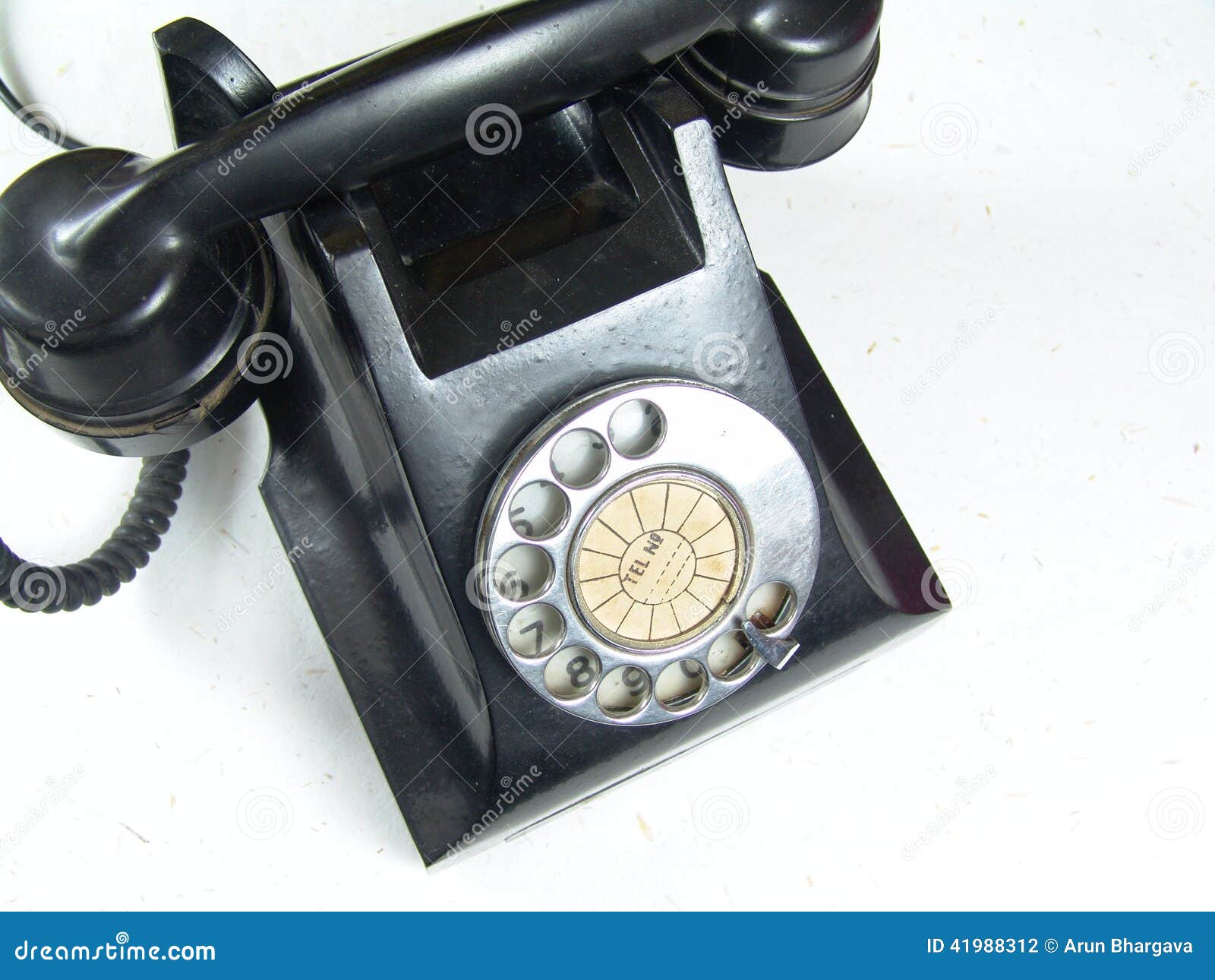 Old Telephone with Steel Dial Stock Photo - Image of nostalgic, call ...