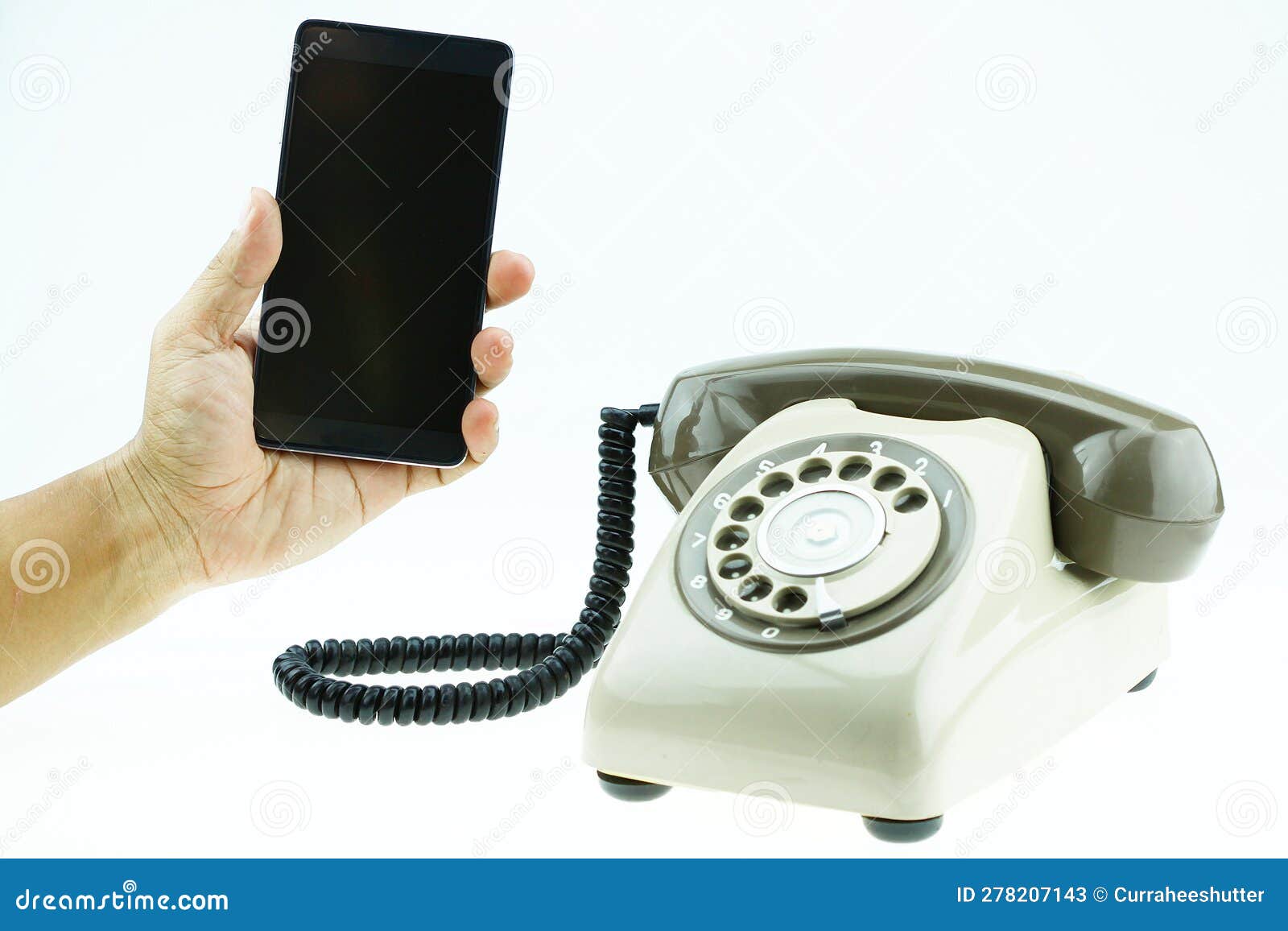 Old Telephone or Vintage Telephone. the Old Telephone Was Changed by ...