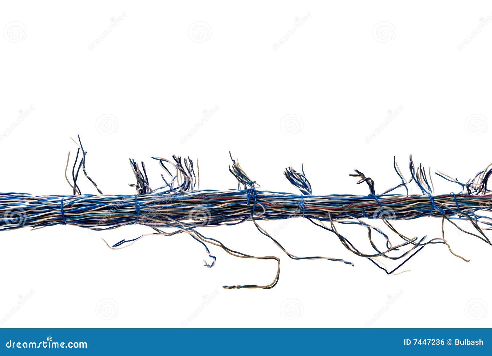 Old Telephone Wires. Isolated. Stock Photo - Image of abstract ...